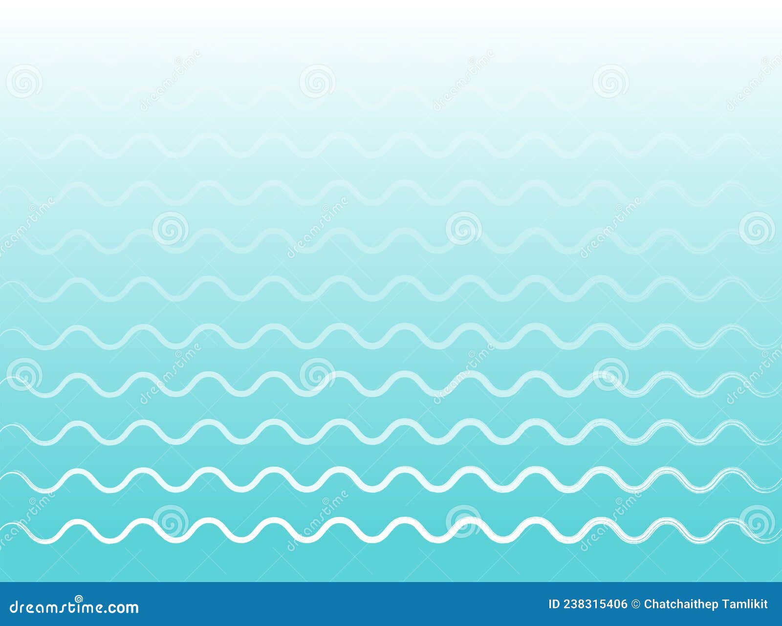 Blue Water Wave Line Background Abstract Curve Line. Vector ...