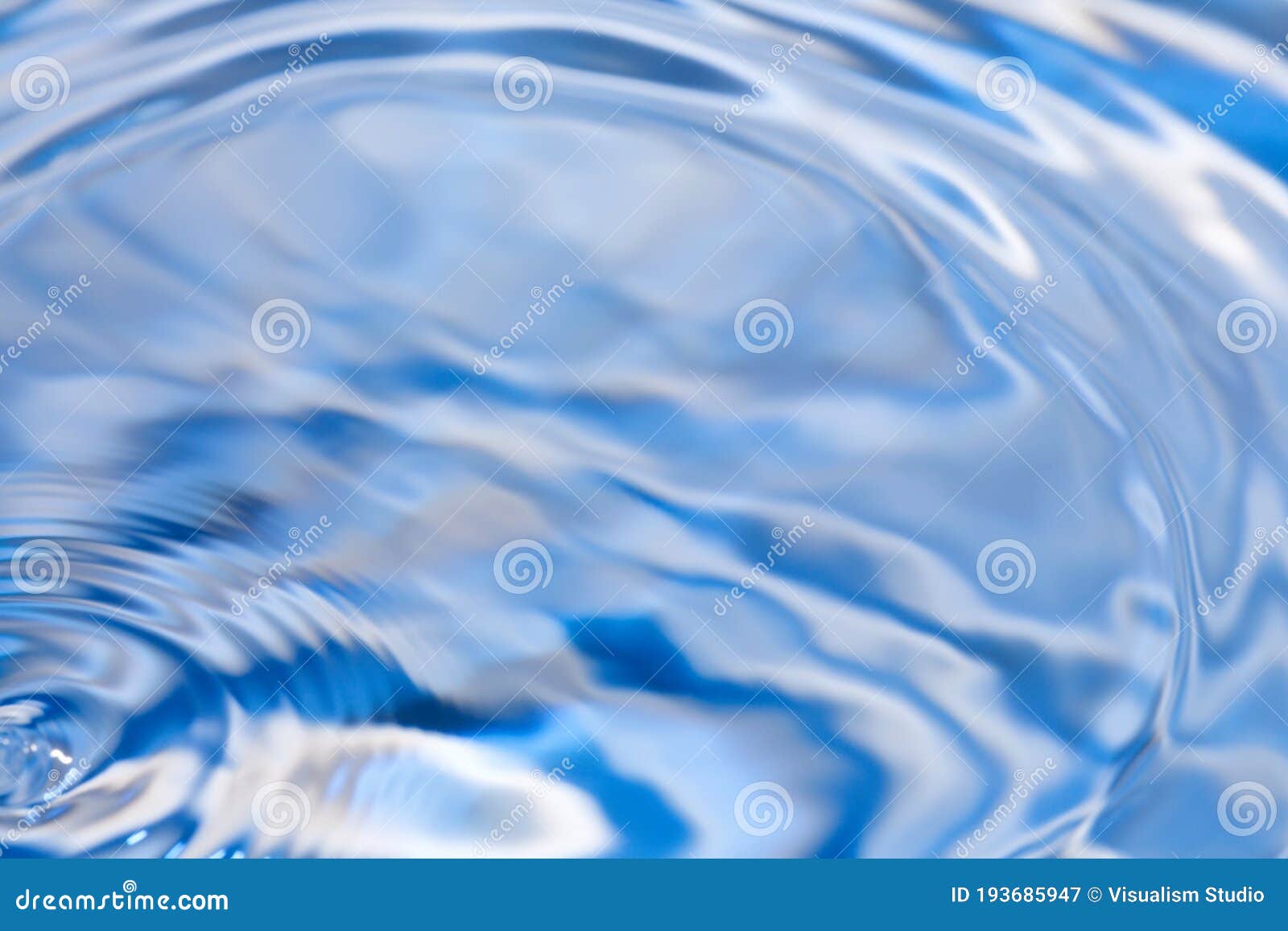 Blue Water Wave Line Splash Pattern Surface and Transparent Water on ...
