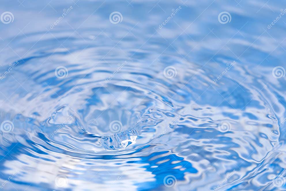Blue Water Wave Line Splash Pattern Surface and Transparent Water on ...