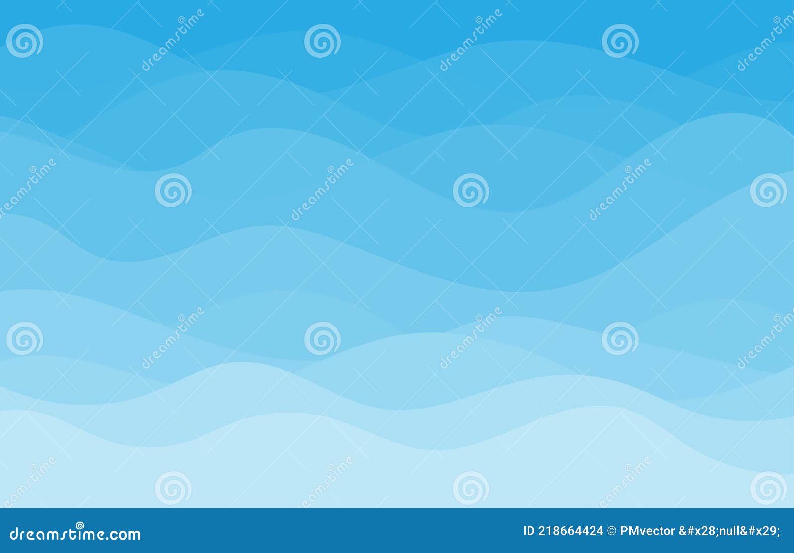 Blue Water Wave River Sea Curve Lines Pattern Background Vector Stock ...