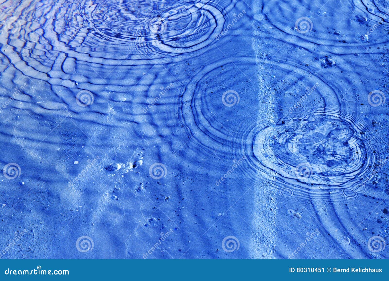 Blue Water Waves and Ripples, Circular Water Ripple Stock Image - Image ...