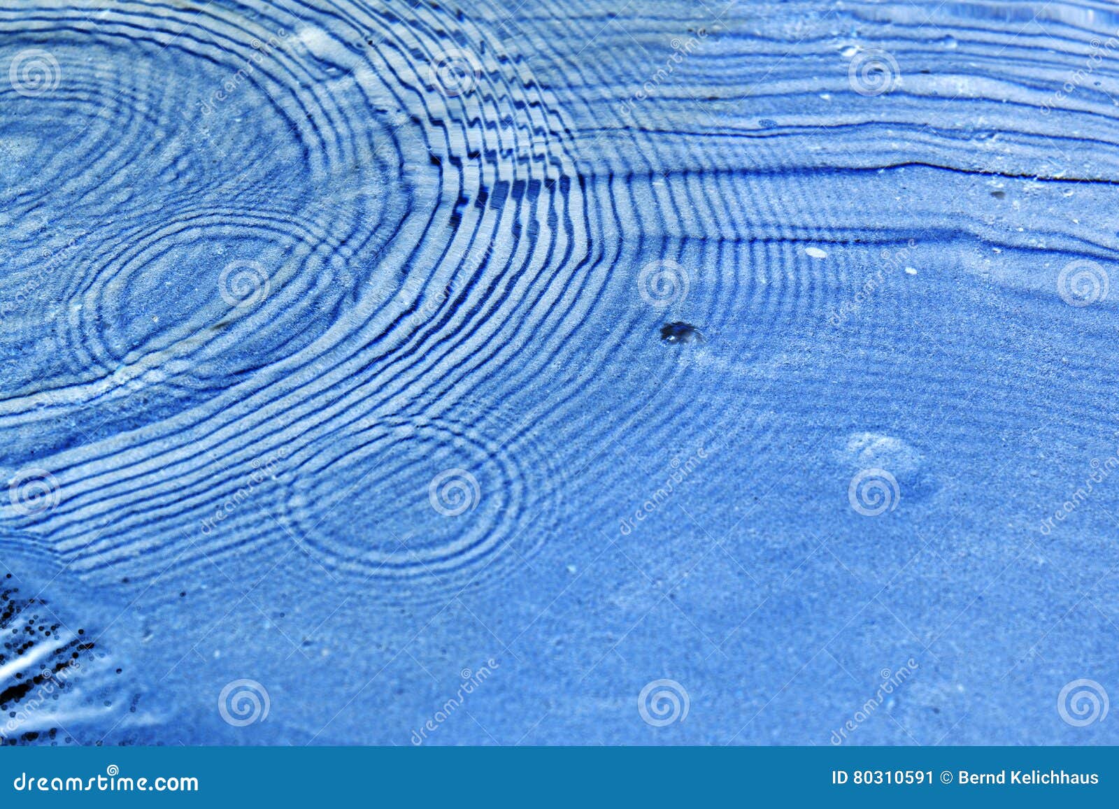 Blue Water Waves and Ripples, Circular Water Ripple Stock Image - Image ...