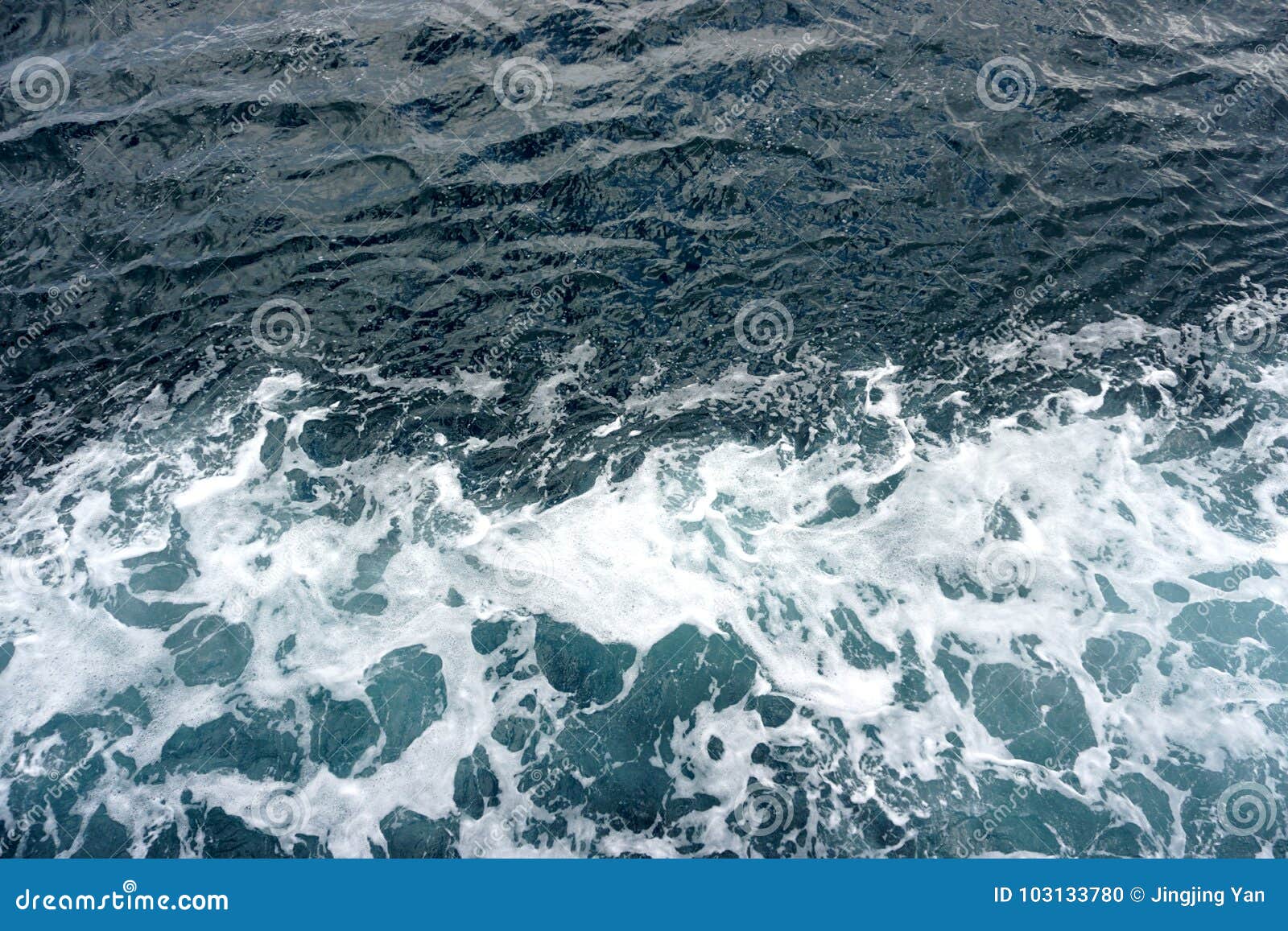 Blue Water Waves in the Sea. Swirl. Stock Photo - Image of liquid ...