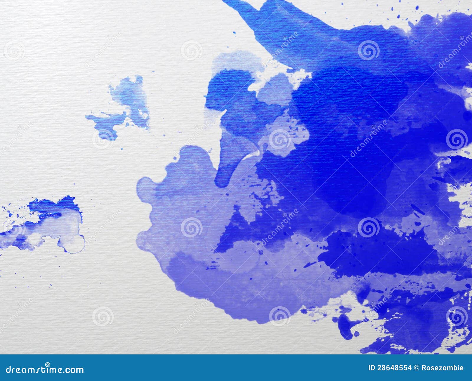 Blue Watercolor stock photo. Image of paper, copy, grunge - 28648554