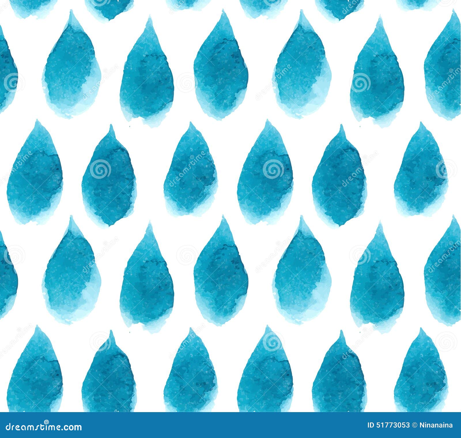 Blue watercolor stock vector. Illustration of imagery - 51773053