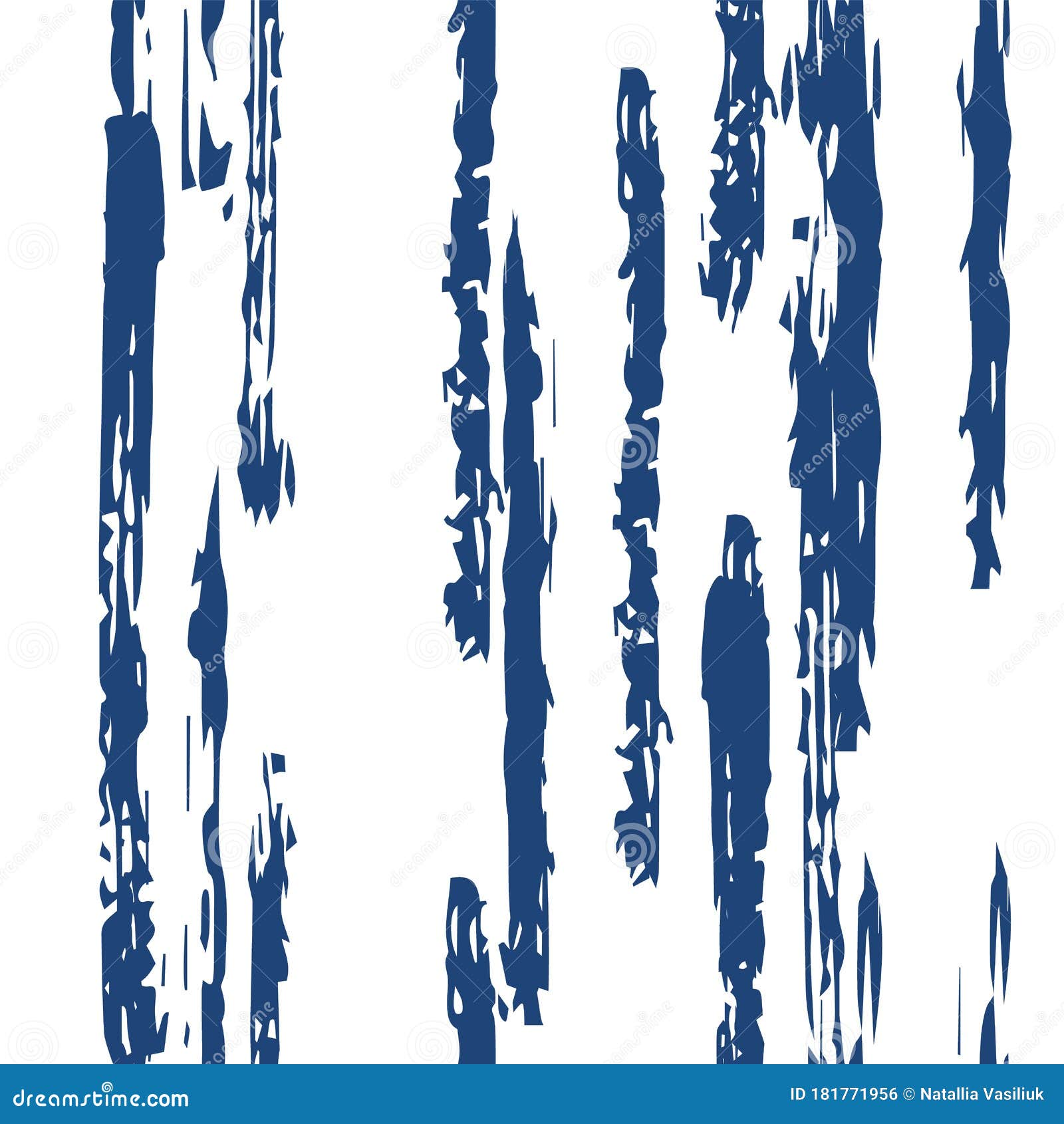 Blue Watercolor Line Vector Seamless Pattern. Stock Vector ...