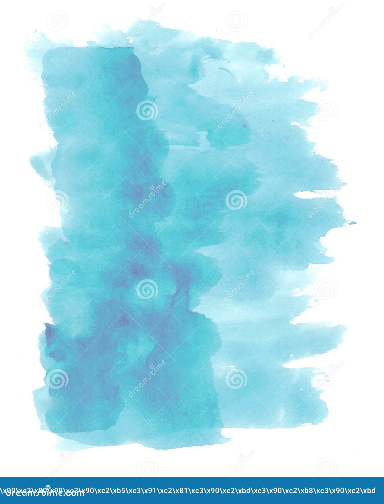 Blue Watercolor Splash Texture Background Isolated Stock Illustration ...