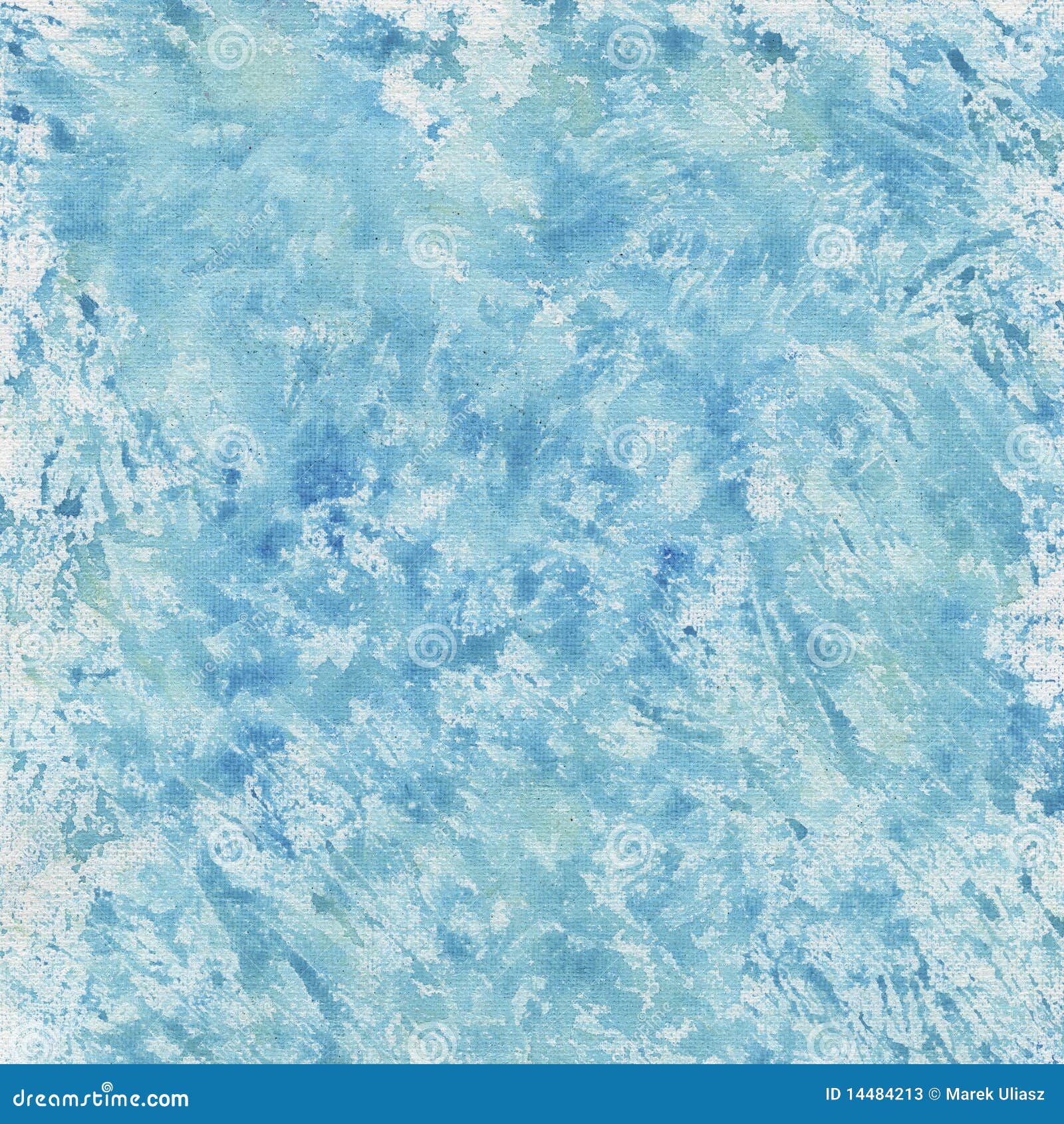 Blue watercolor splashes stock image. Image of canvas - 14484213
