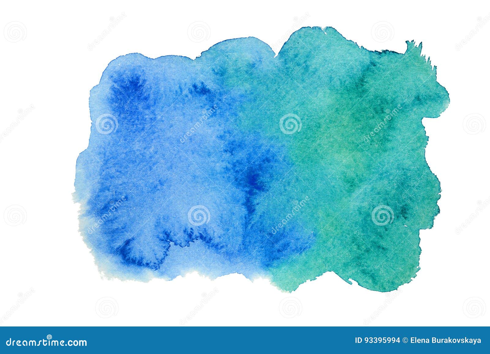 Blue watercolor spot stock photo. Image of element, material - 93395994