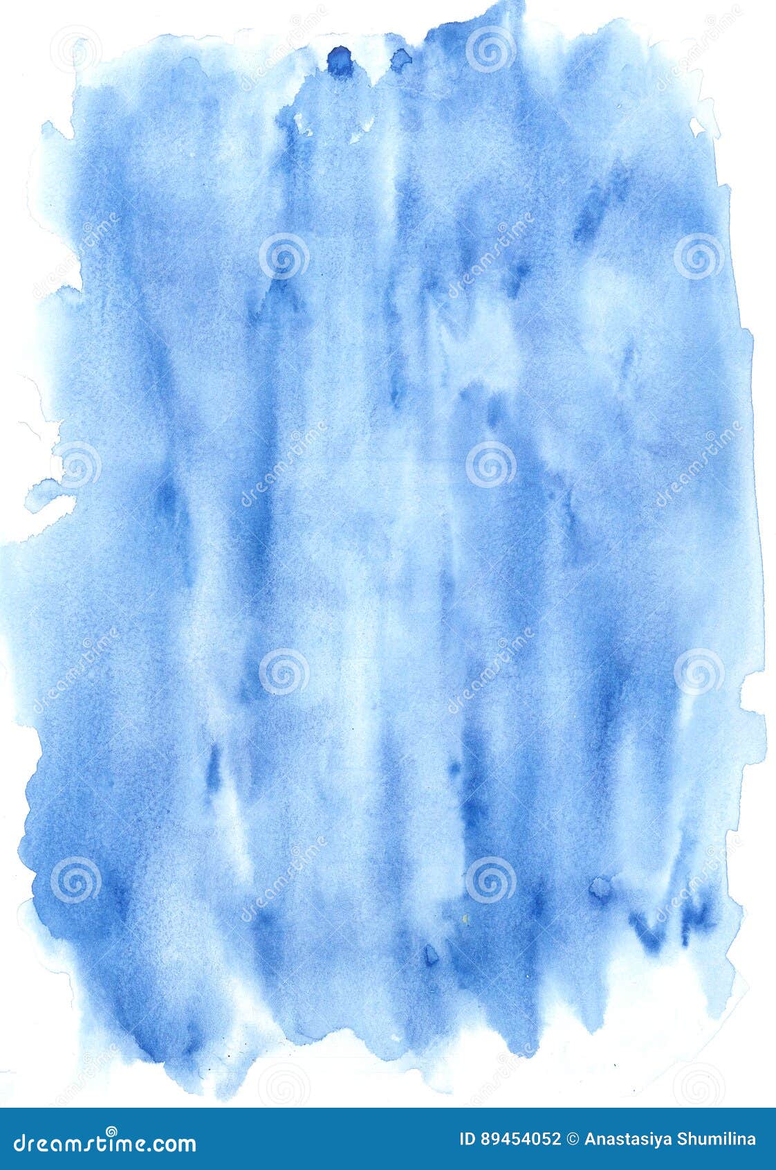 Blue Watercolor Texture Streaks Stock Illustration - Illustration of ...