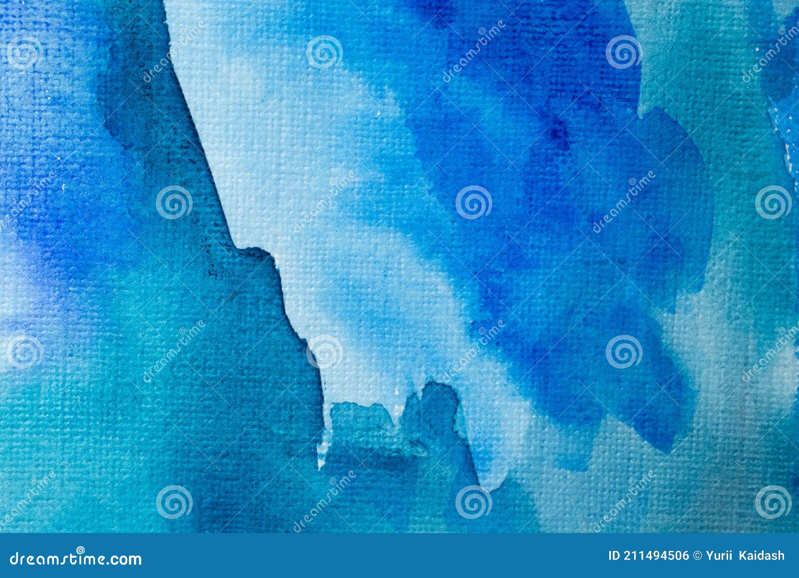 Blue Watercolors on Paper Texture Stock Illustration - Illustration of ...