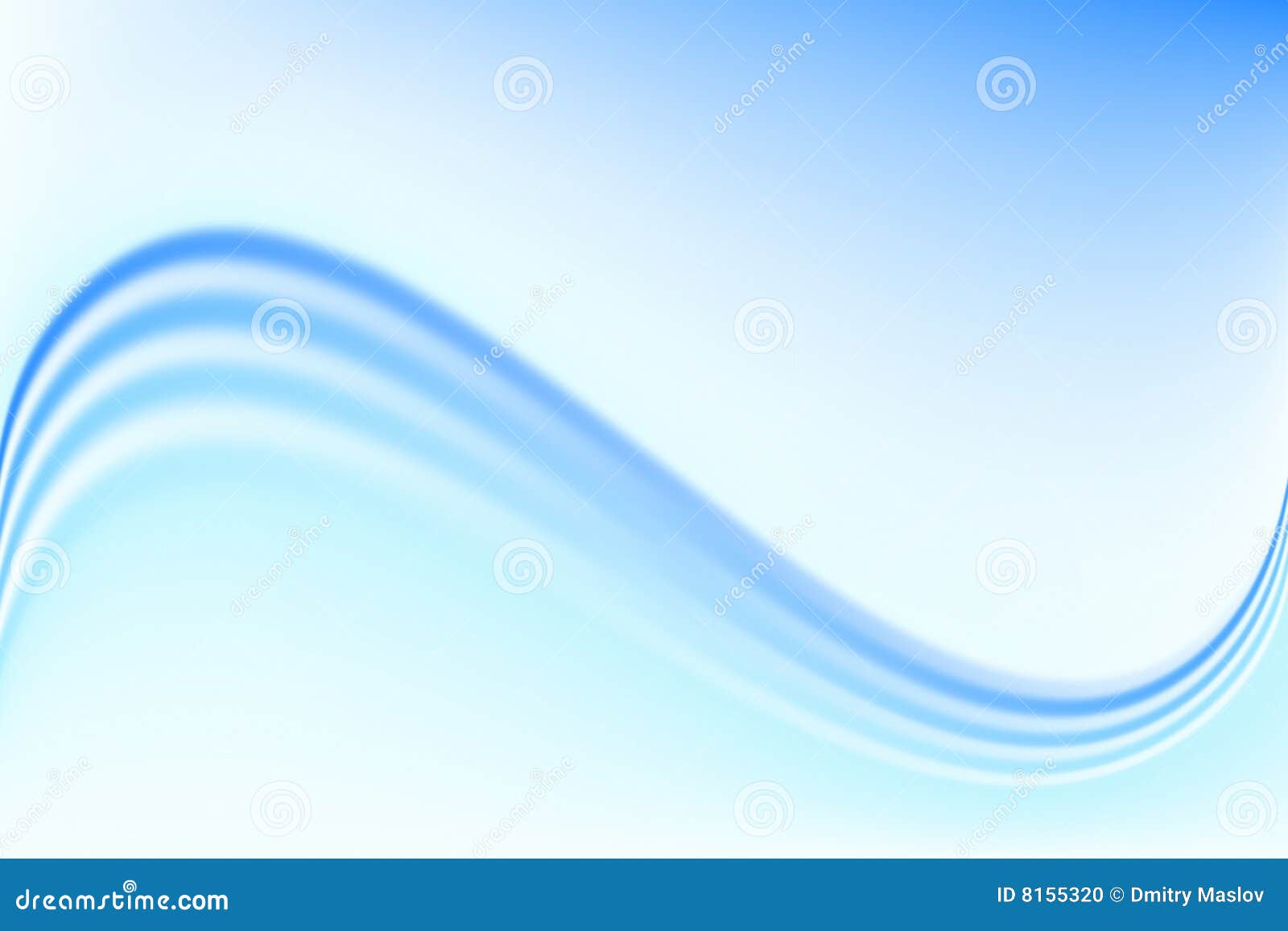 Blue Wave stock vector. Illustration of blue, stream, cool - 8155320
