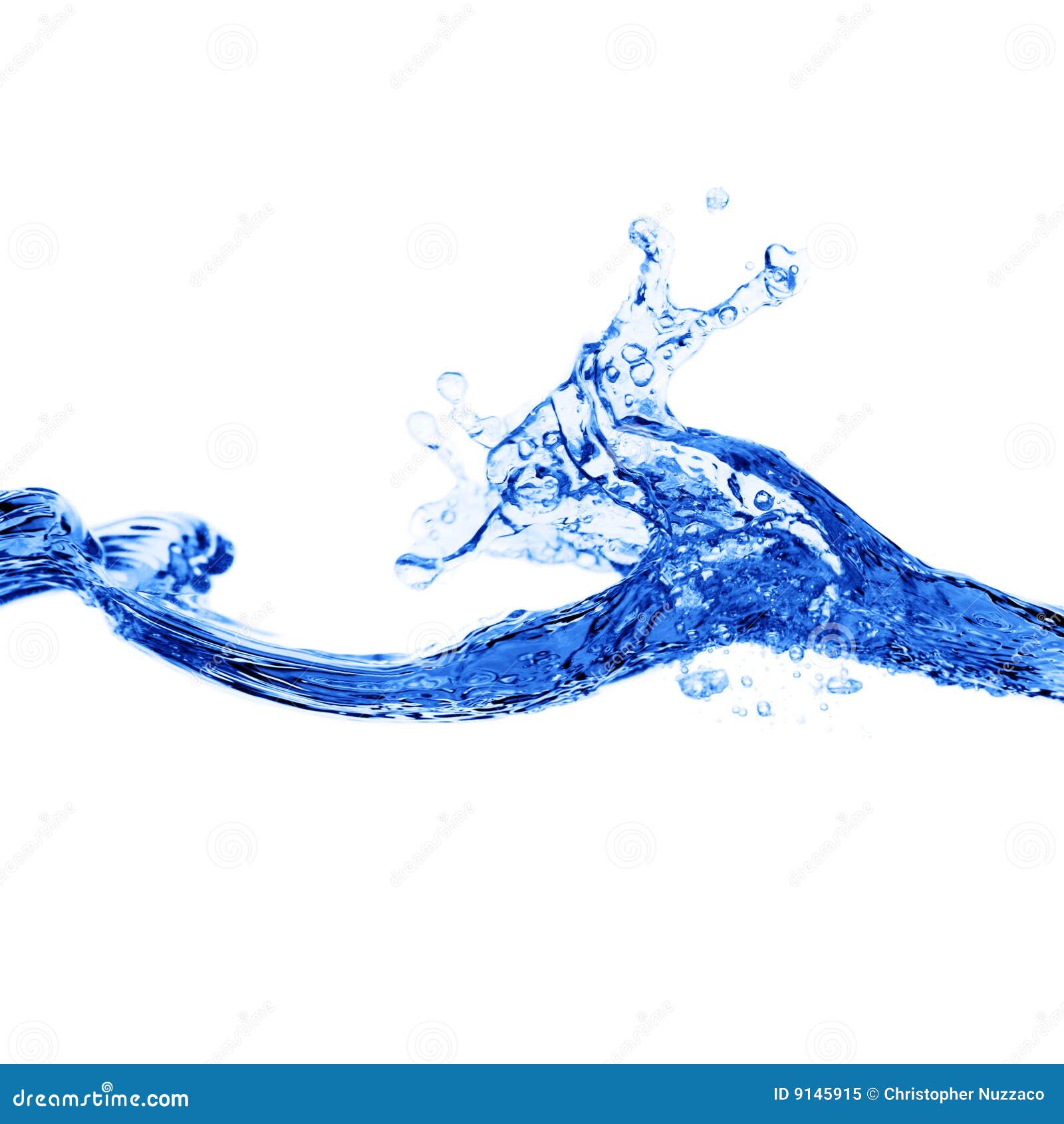Blue Wave stock image. Image of isolated, flowing, energy - 9145915