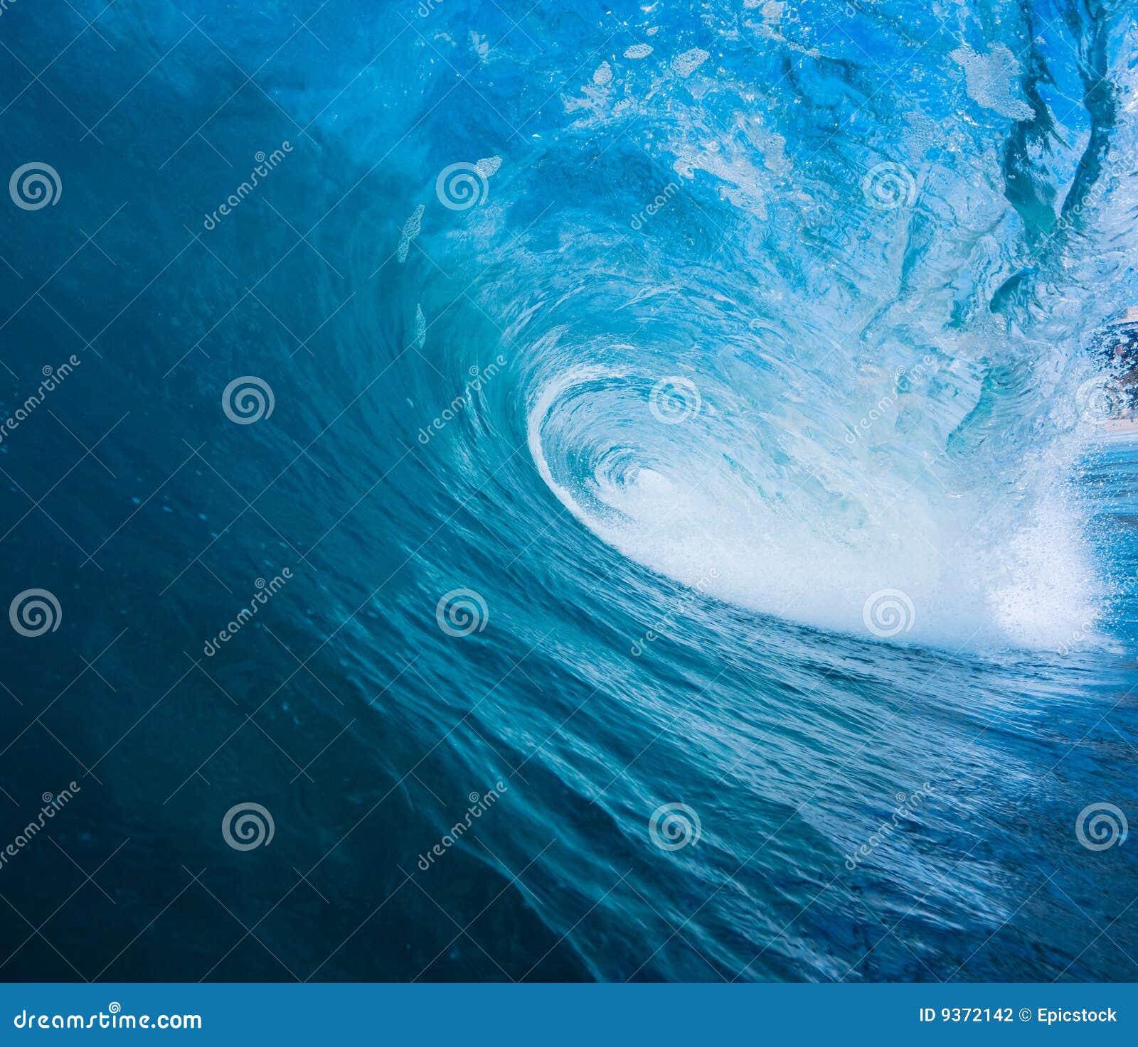 Blue Wave stock photo. Image of energy, surfer, splashing - 9372142