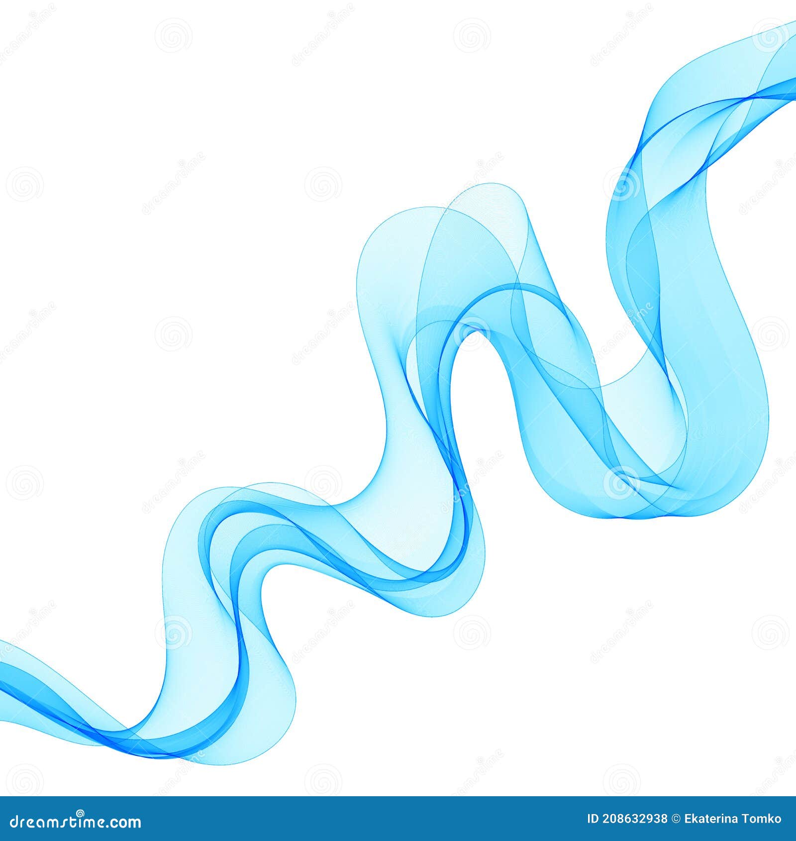 Blue Wave. Abstract Background. Advertising Layout. Design for Brochure ...