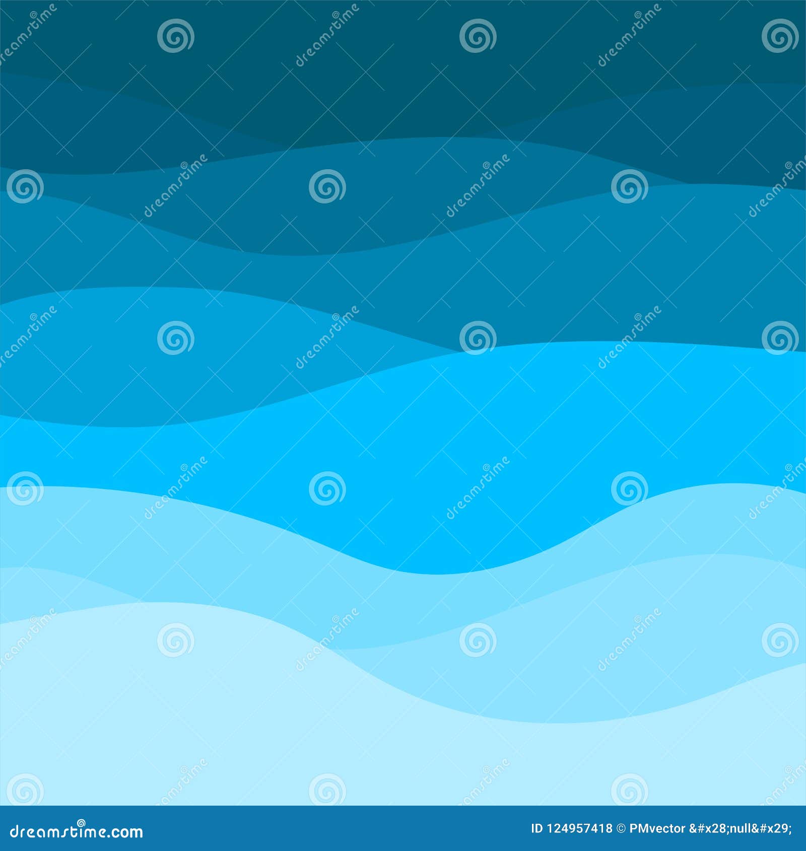 Blue Wave Gradient Banner Vector Background. Abstract Blur Navy Water ...