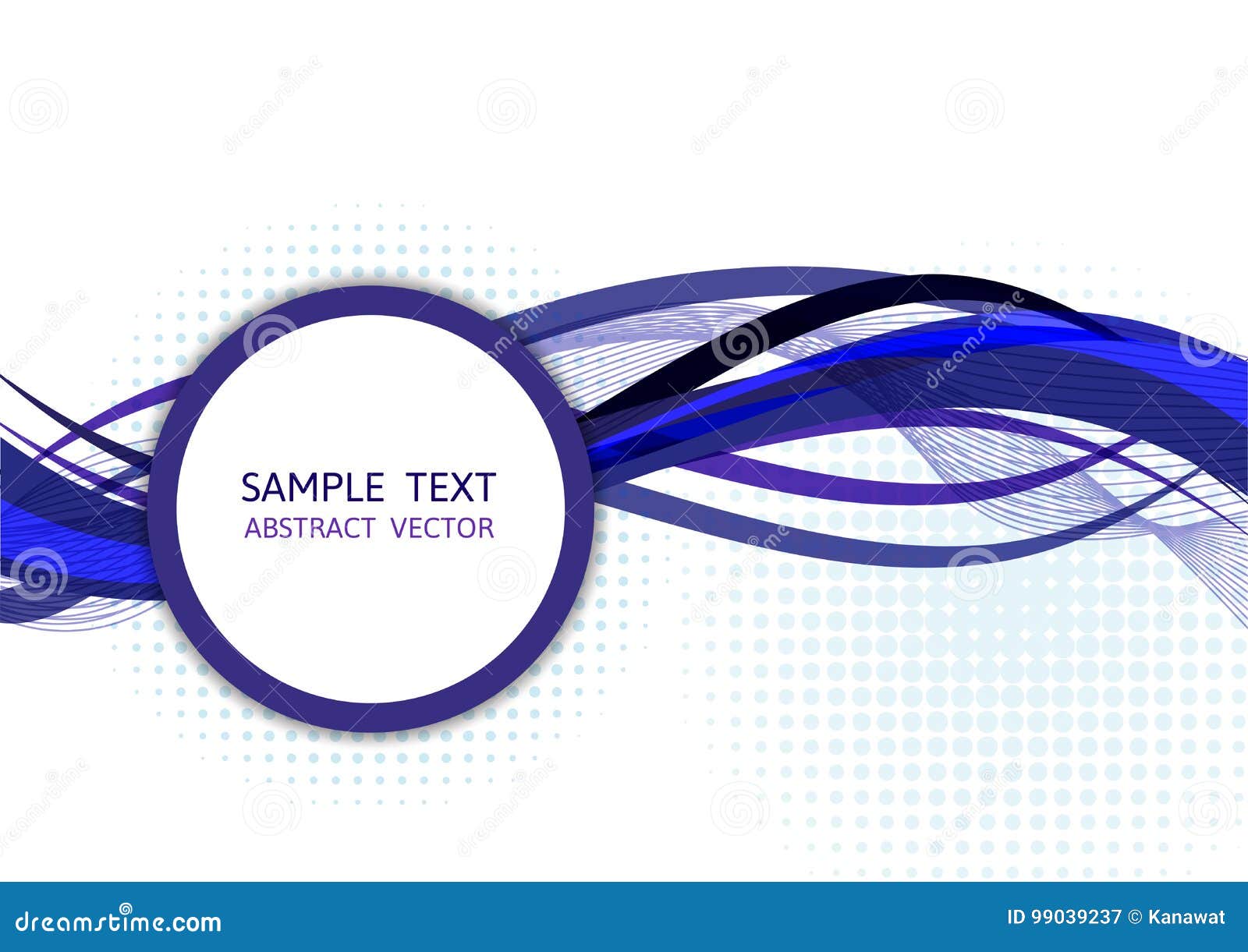 Blue Wave Abstract Vector Background Graphic Design Stock Vector ...