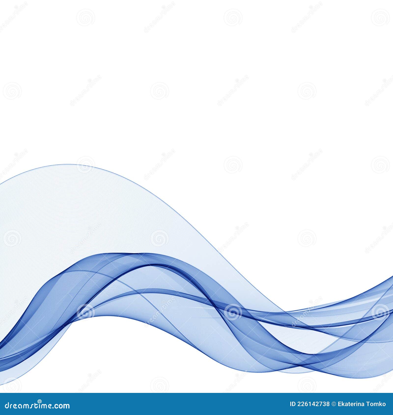 Blue Wave. Advertising Template. Modern Illustration. Eps 10 Stock ...