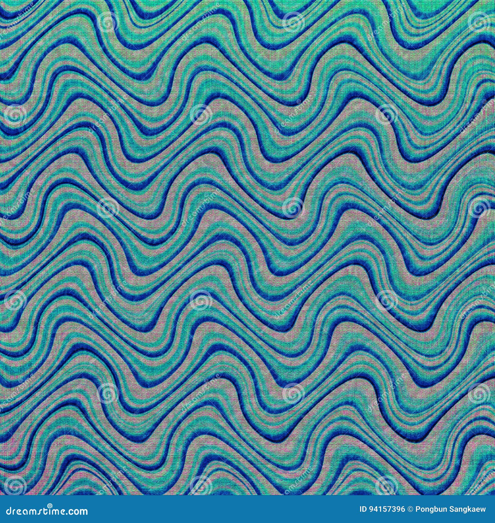 Blue Wave Art Pattern Texture Background Stock Illustration ...