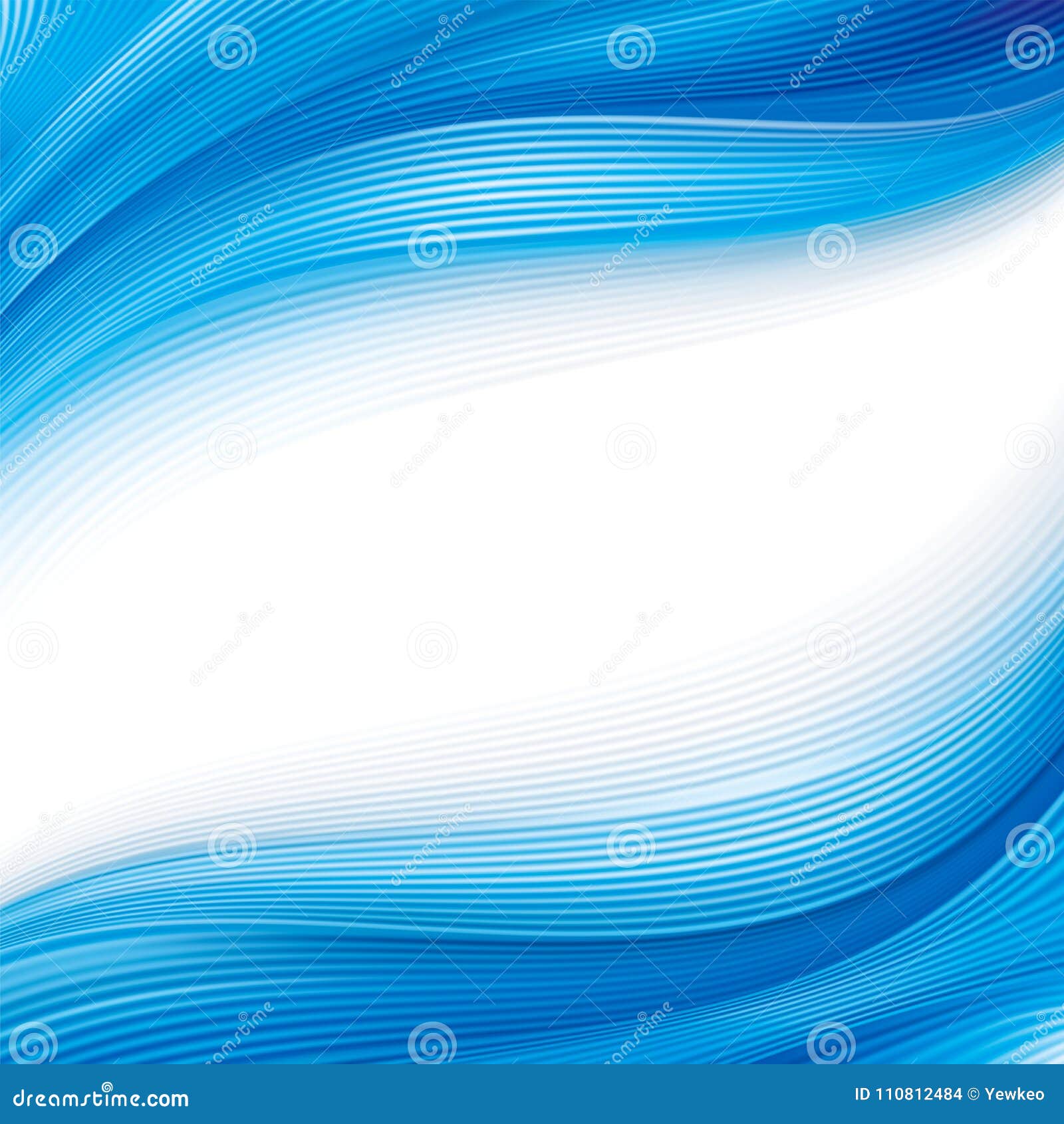 Blue Wave Background stock vector. Illustration of softness - 110812484