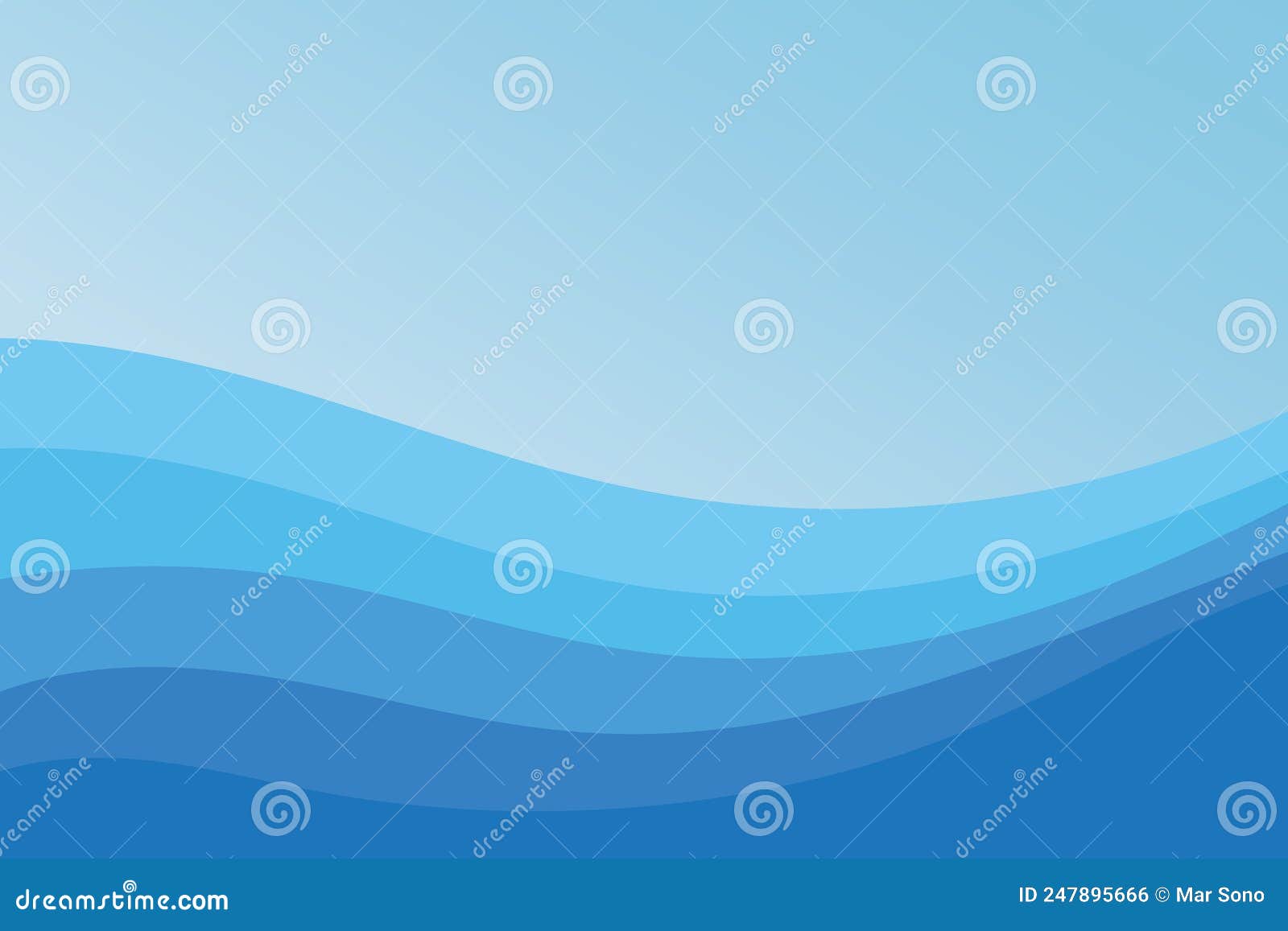 Blue Wave Baground Wallpaper Pattern Vector Stock Vector - Illustration ...