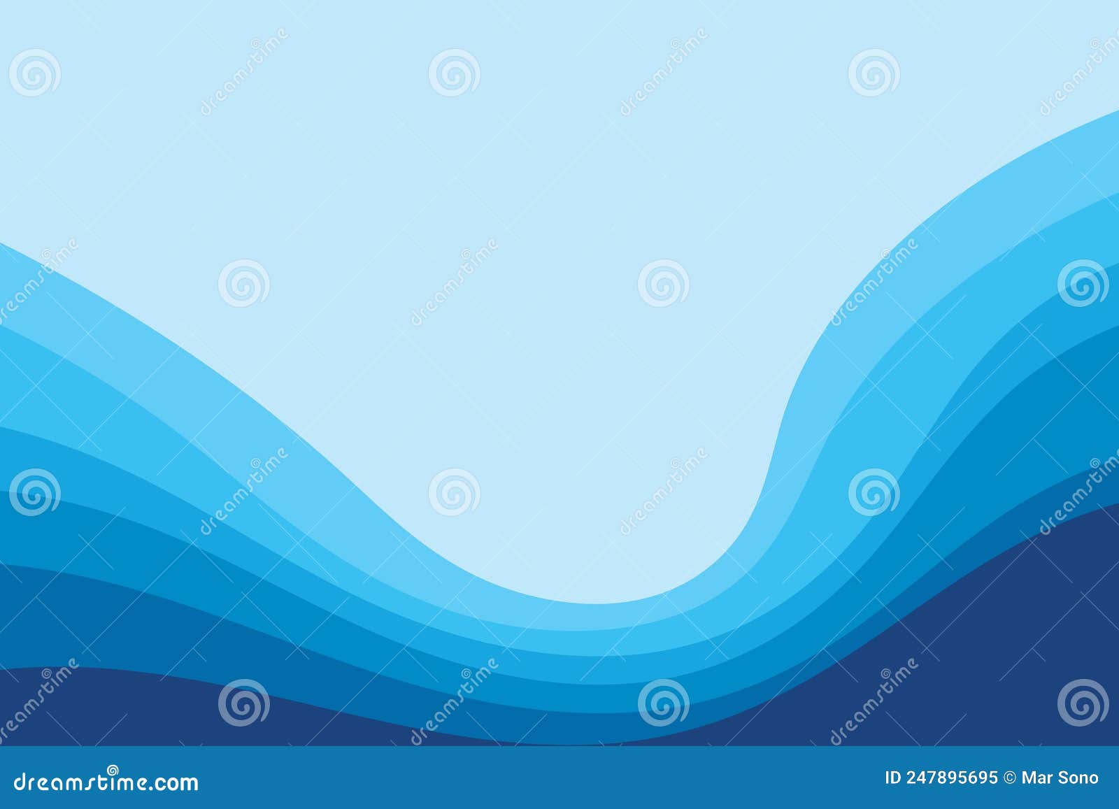 Blue Wave Baground Wallpaper Pattern Vector Stock Vector - Illustration ...