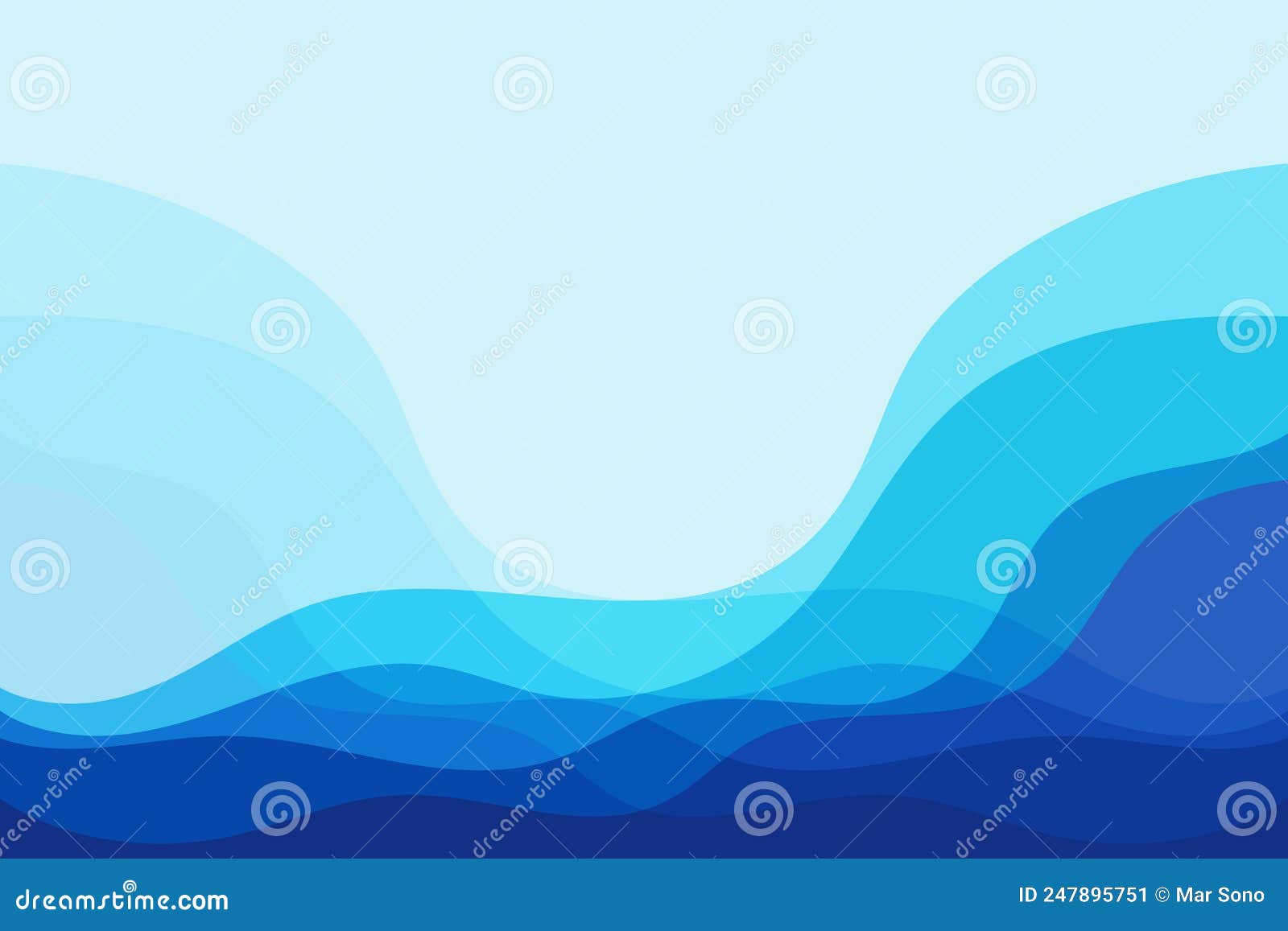 Blue Wave Baground Wallpaper Pattern Vector Stock Vector - Illustration ...
