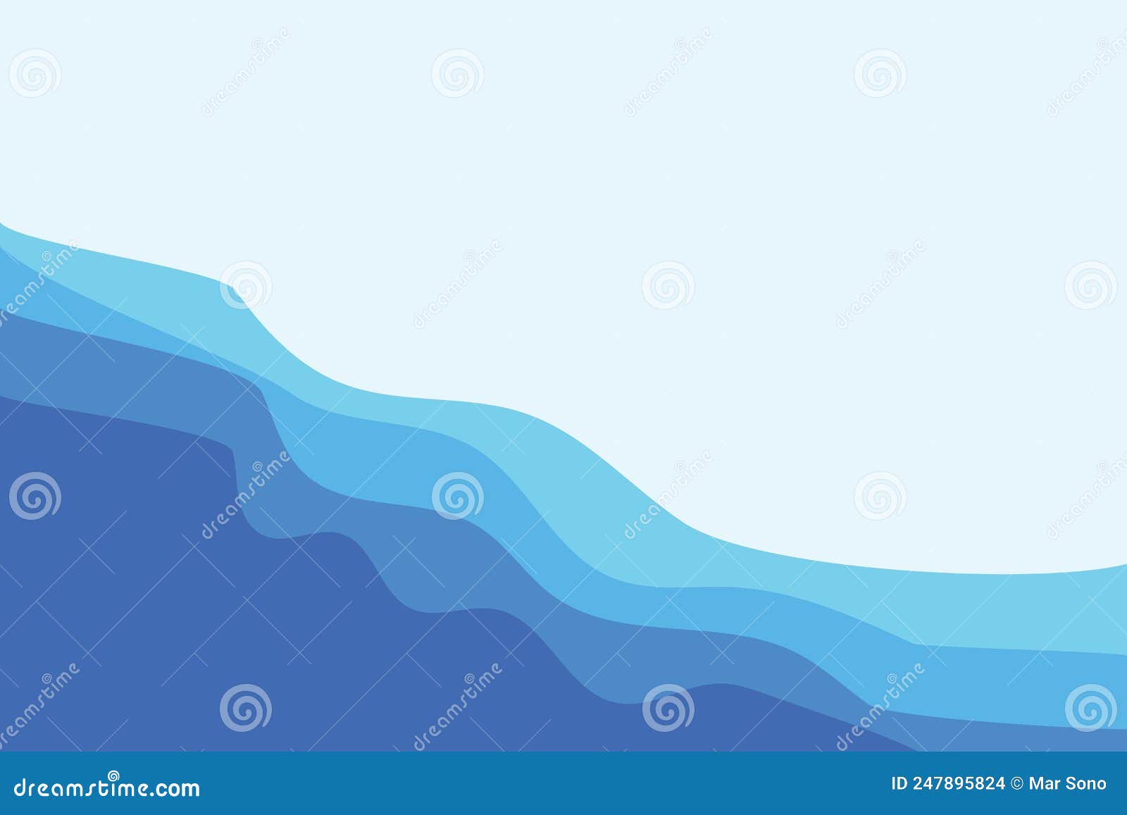 Blue Wave Baground Wallpaper Pattern Vector Stock Vector - Illustration ...