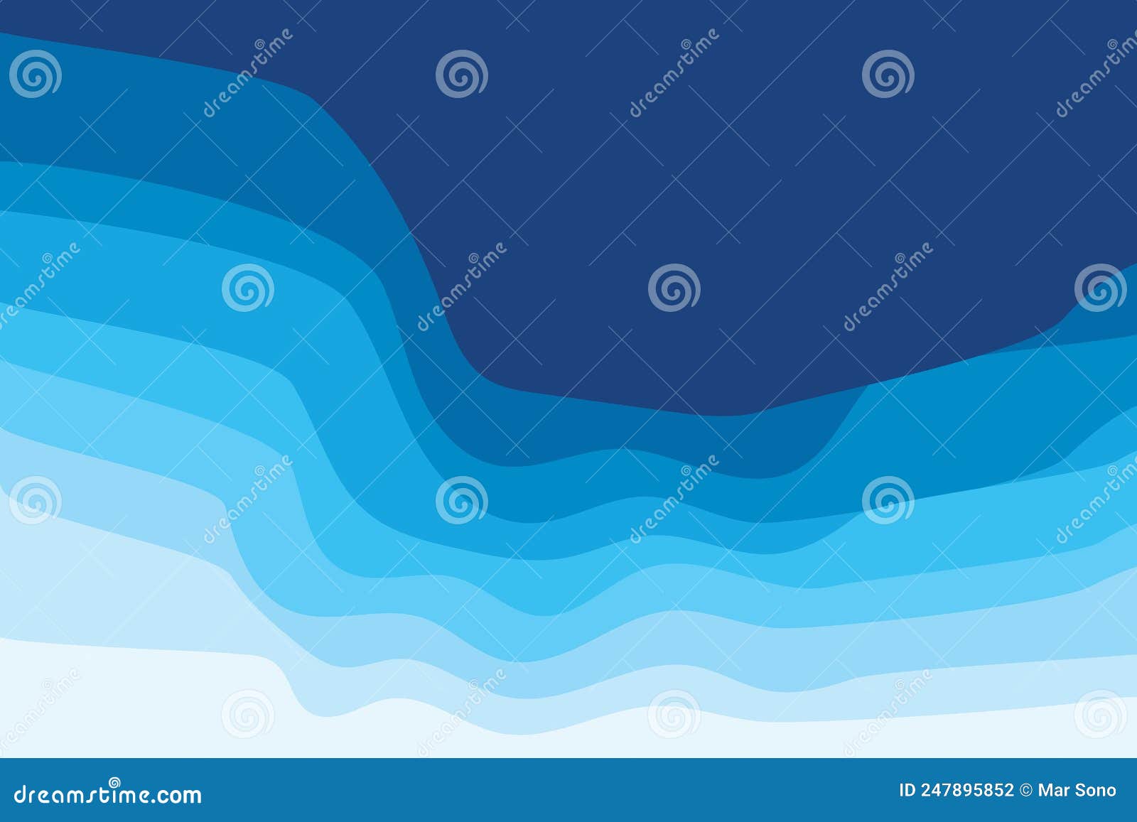 Blue Wave Baground Wallpaper Pattern Vector Stock Vector - Illustration ...