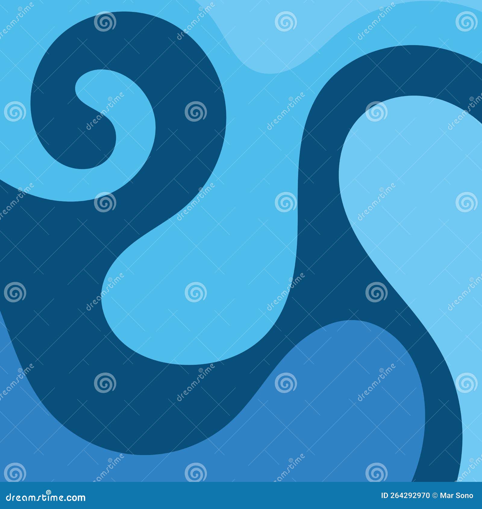 Blue Wave Baground Wallpaper Vector Stock Vector - Illustration of ...