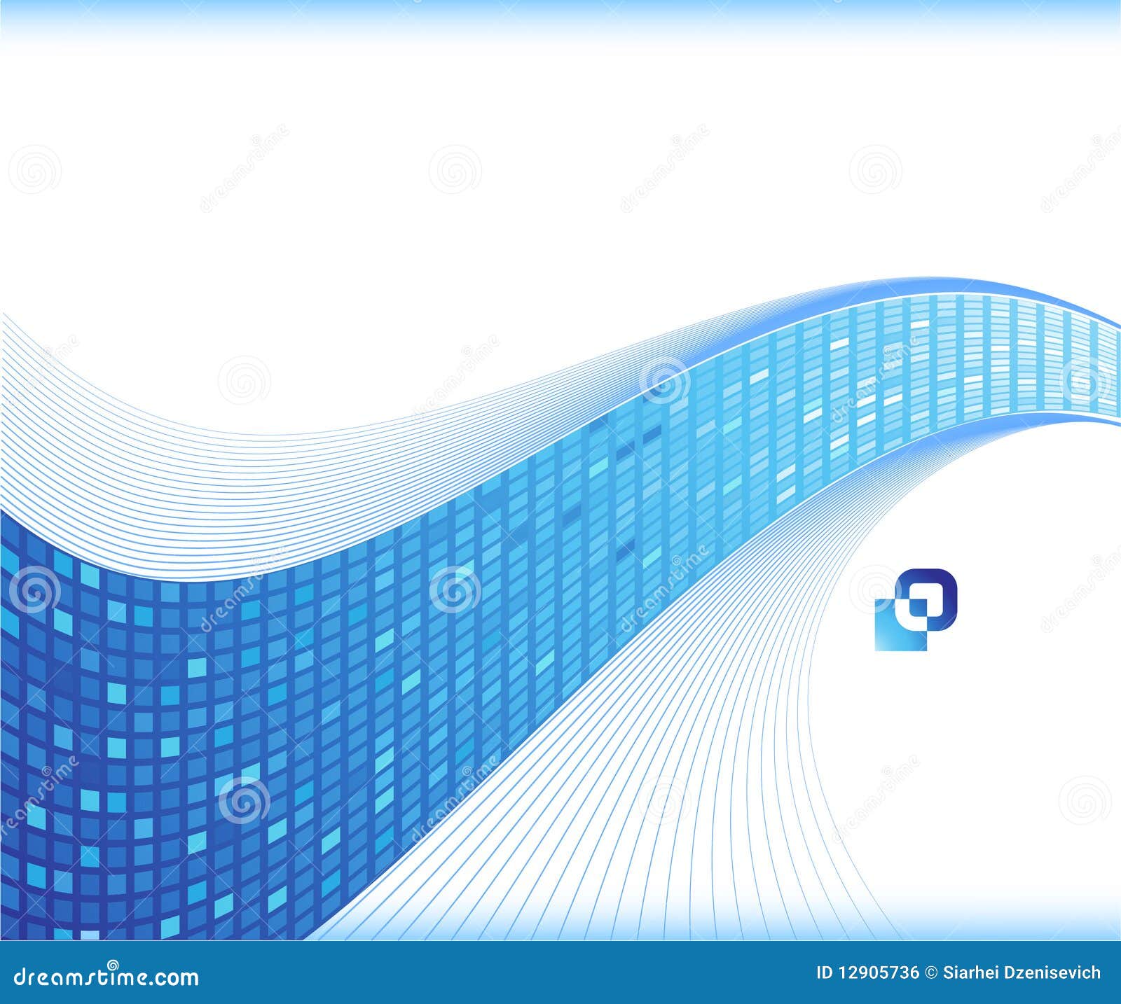 Blue Wave - Business Card Template Stock Vector - Illustration of disco ...