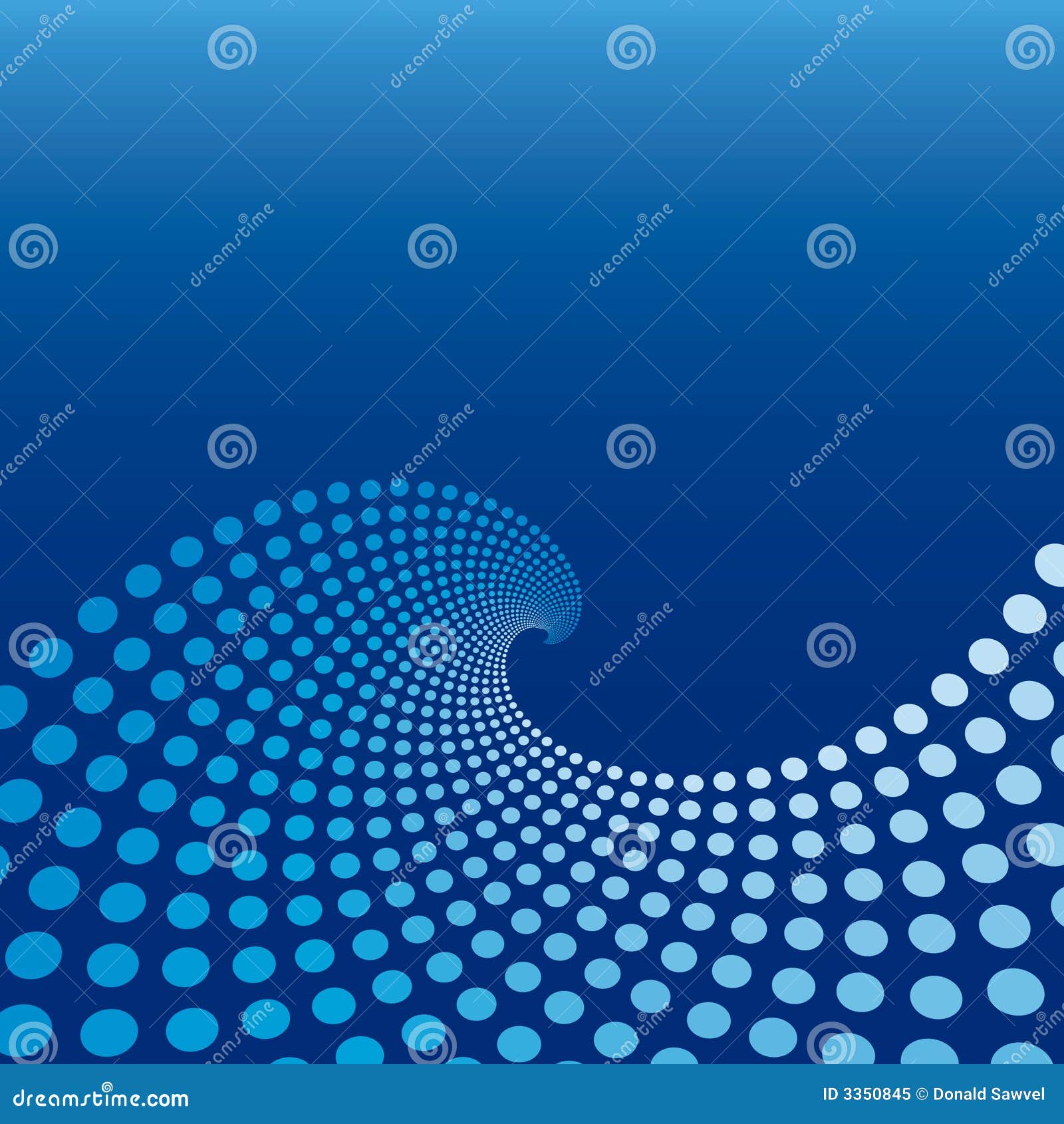 Blue Wave Circle Background Stock Vector - Illustration of element ...