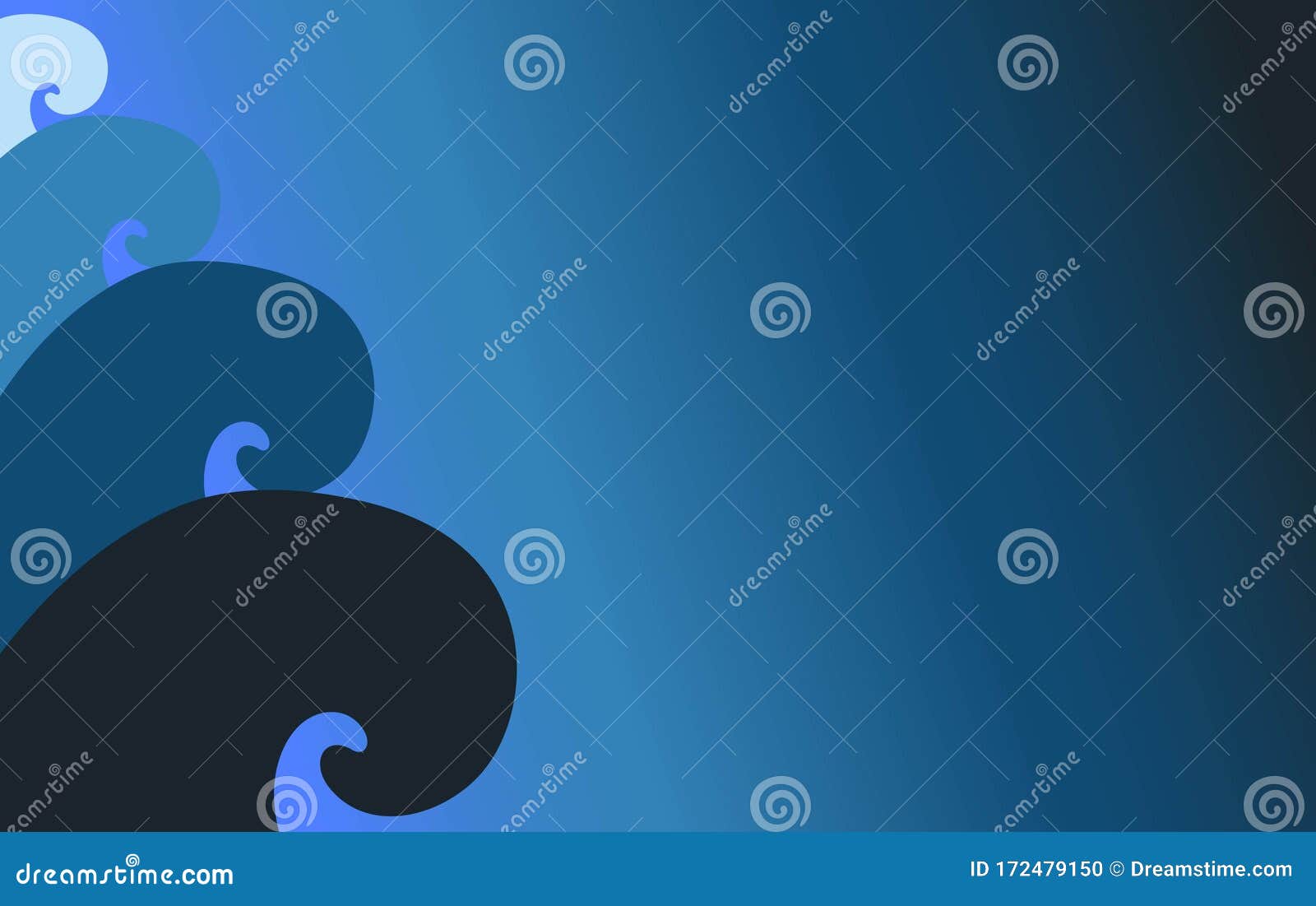 Blue Wave Classic Vector Background and Wallpaper Stock Vector ...
