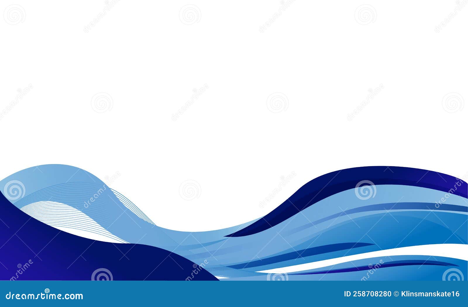 Blue Wave Curve Abstract Background Concept Design Stock Vector ...