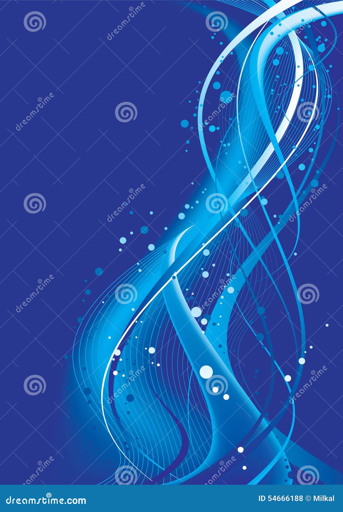 Blue wave design stock vector. Illustration of backgrounds - 54666188