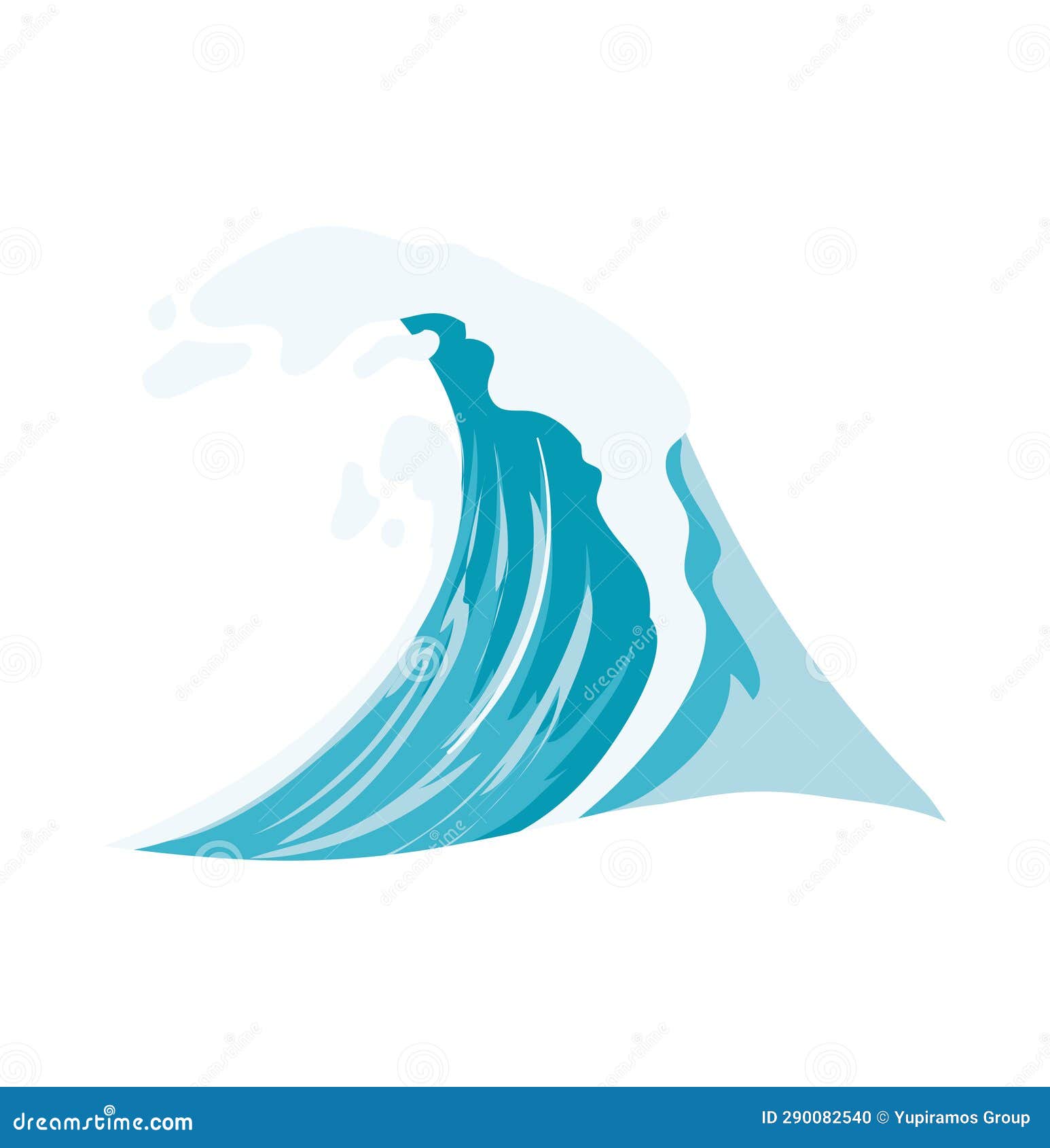 Blue wave design stock illustration. Illustration of marine - 290082540