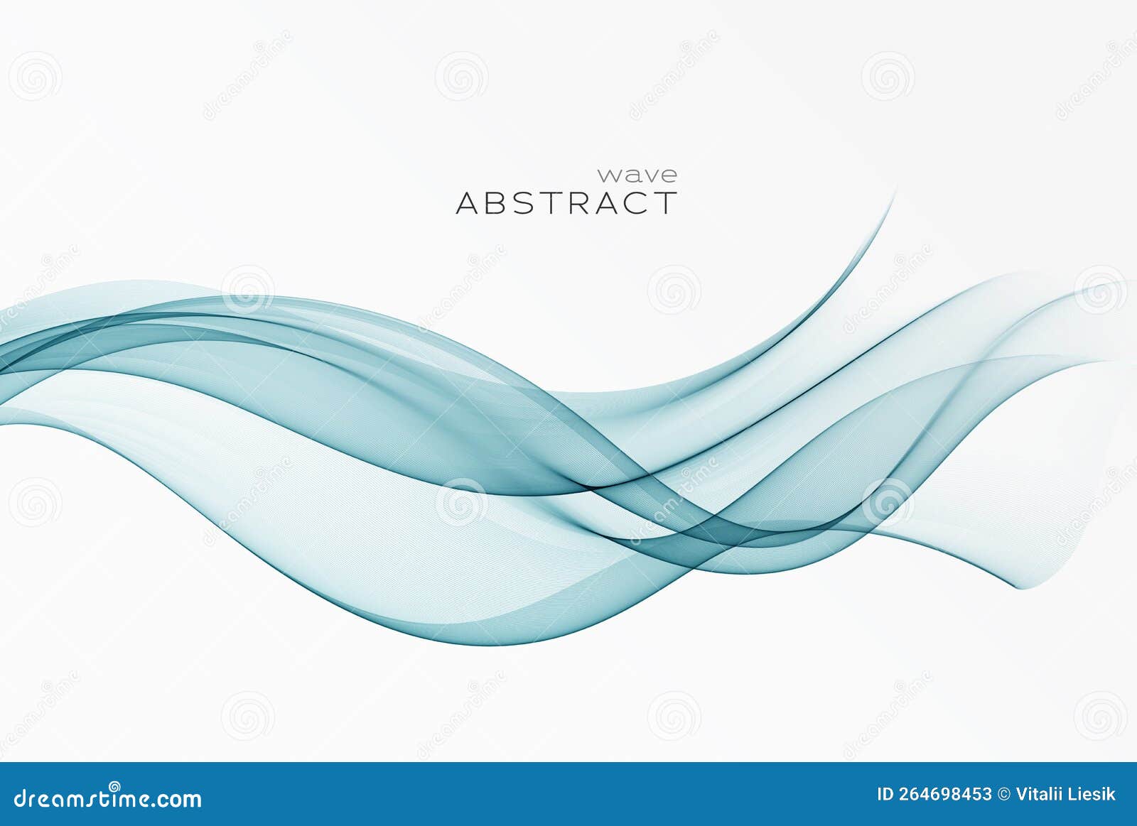 Blue Wave Flow of Lines,transparent Abstract Wave Background Stock ...