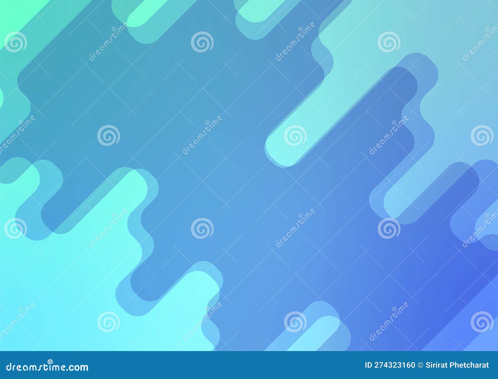 Blue Wave Graphic Art Gradient Graphics Dynamic Line Banner ...