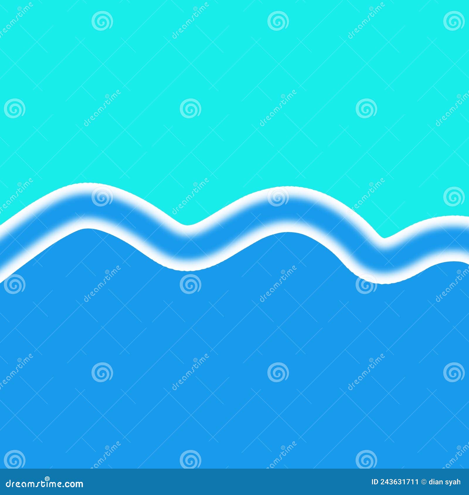 Blue Wave Illustration Image for Wallpaper, Theme and Background Stock ...