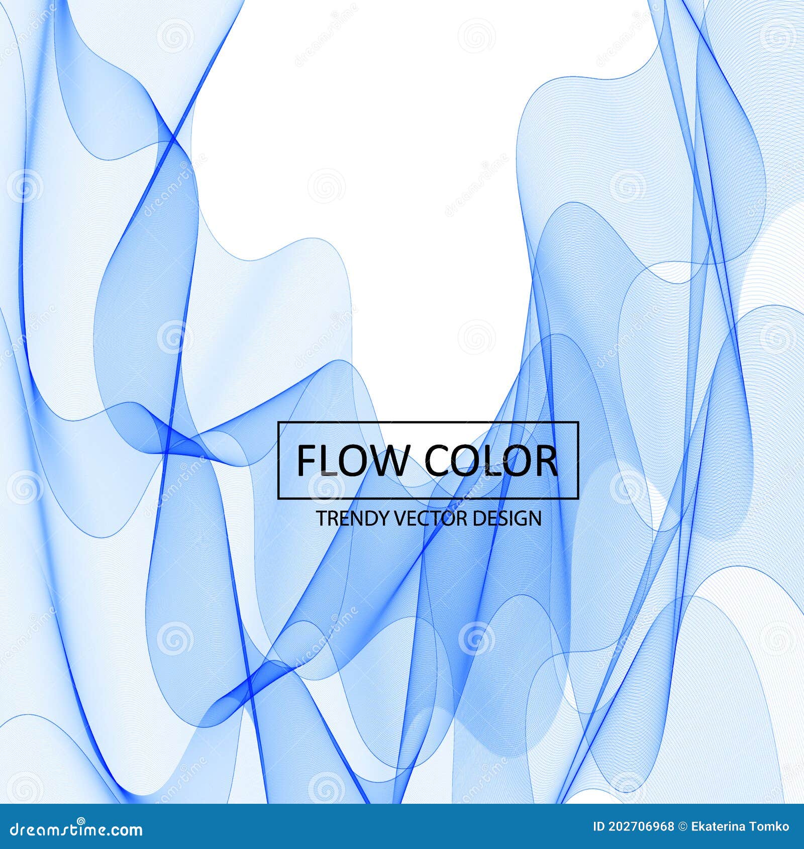 Blue Wave. Layout for Presentation, Brochure Stock Illustration ...