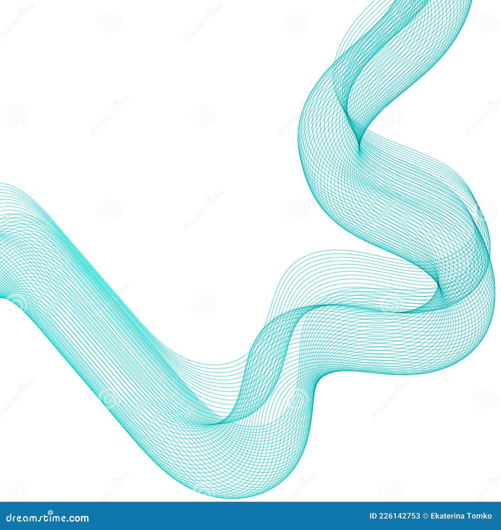 Blue Wave. Layout for Presentation, Brochure. Eps 10 Stock Vector ...