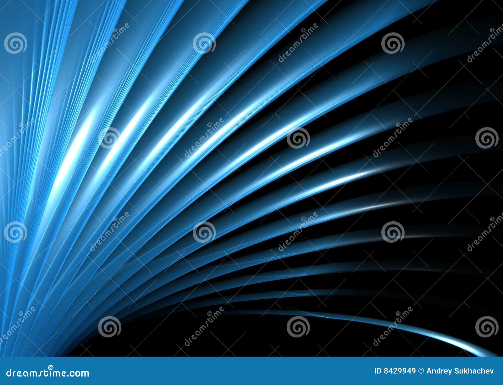 Blue wave and light stock illustration. Illustration of blue - 8429949