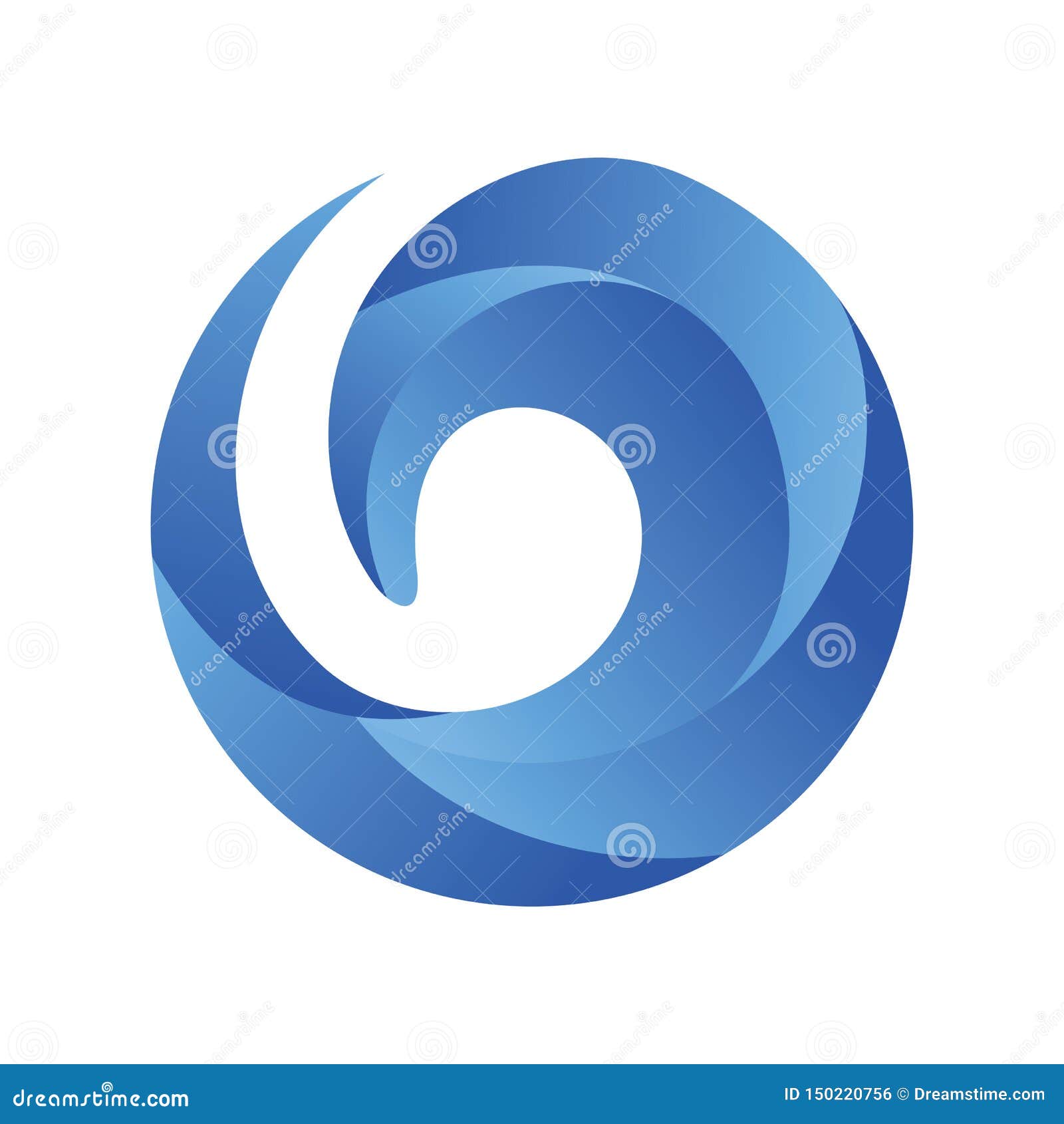 Blue Wave Logo vector stock vector. Illustration of modern - 150220756