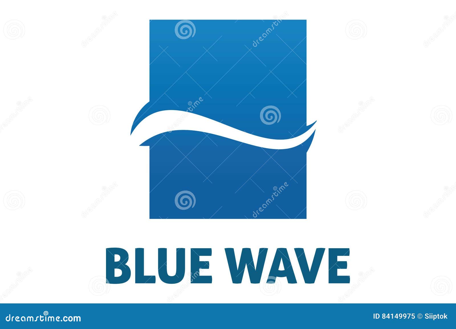 Blue wave logo stock vector. Illustration of logo, fresh - 84149975