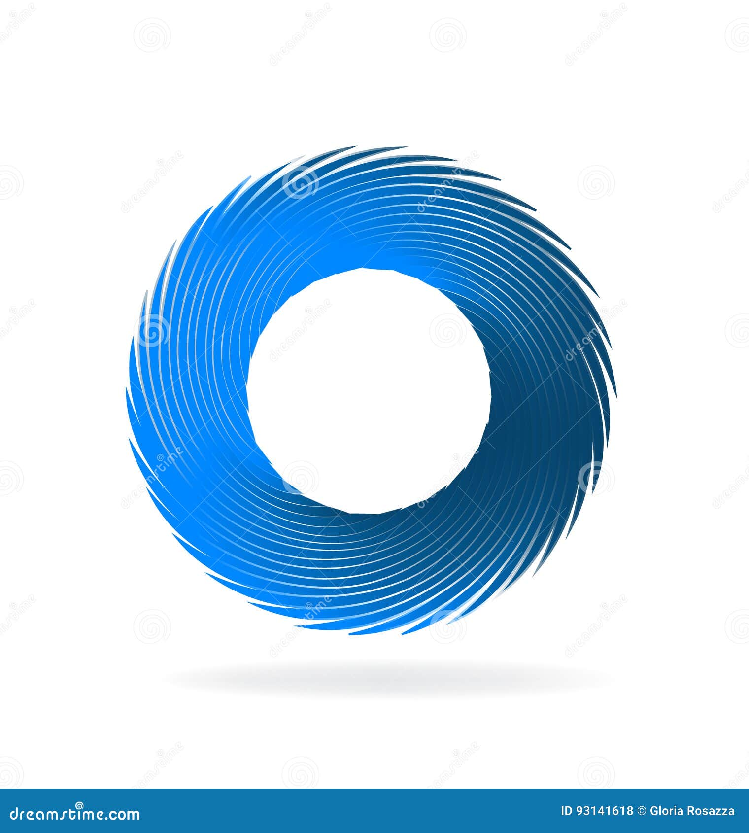 Blue wave logo stock vector. Illustration of abstract - 93141618