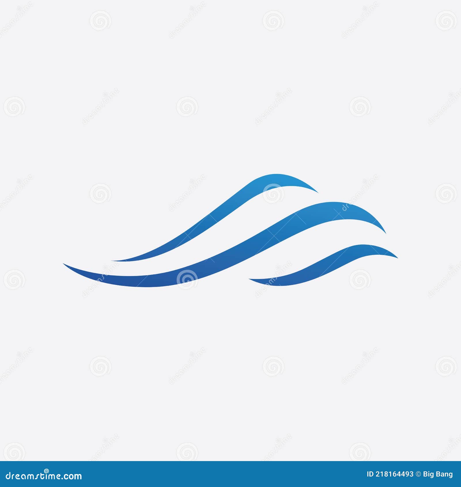 Blue Wave Logo Vector. WAter Wave Illustration Template Design Stock ...