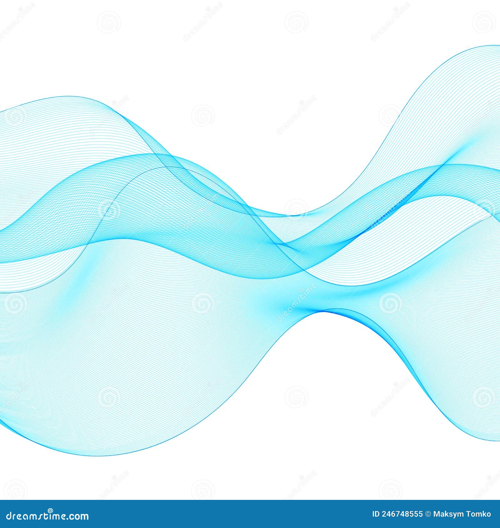Blue Wave. Modern Design Element. Abstract Illustration. Eps 10 Stock ...