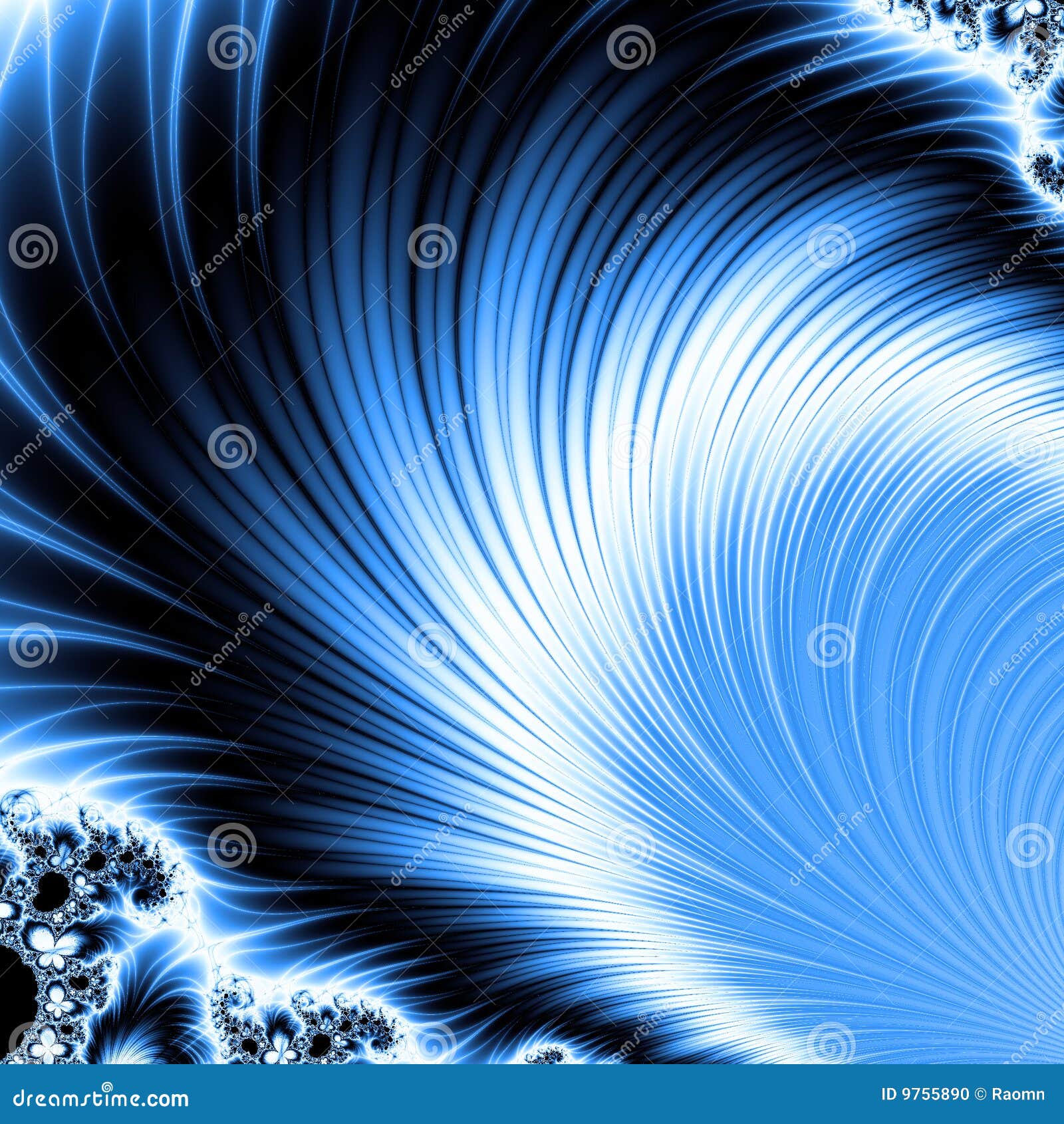 Blue Wave Ocean Cell Design Stock Illustration - Illustration of ...