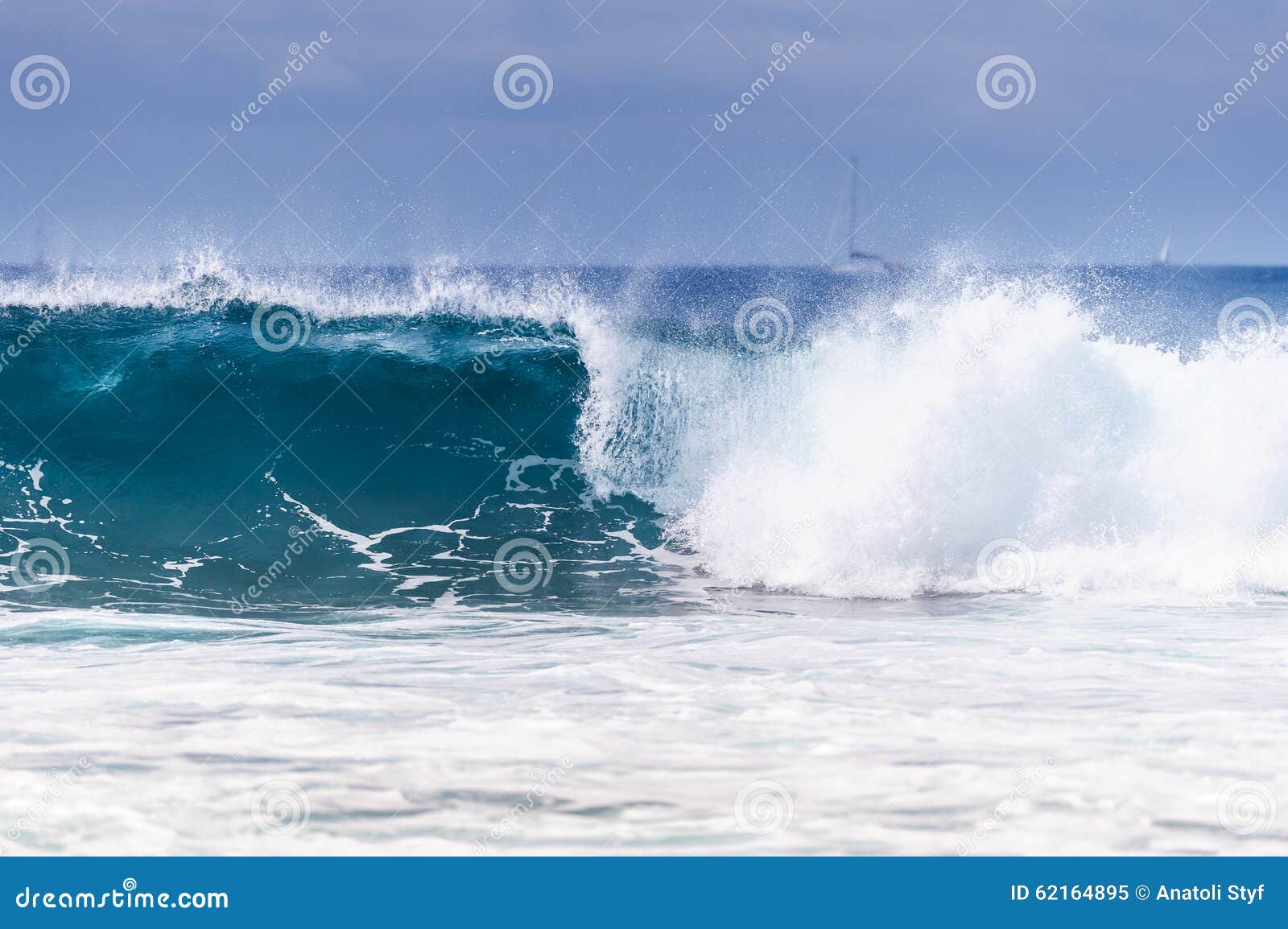 Blue wave Ocean stock image. Image of blue, summer, storm - 62164895