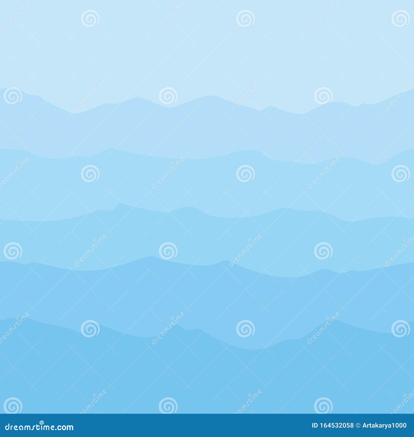 Blue Wave Pastel Color Vector Background Stock Vector - Illustration of ...